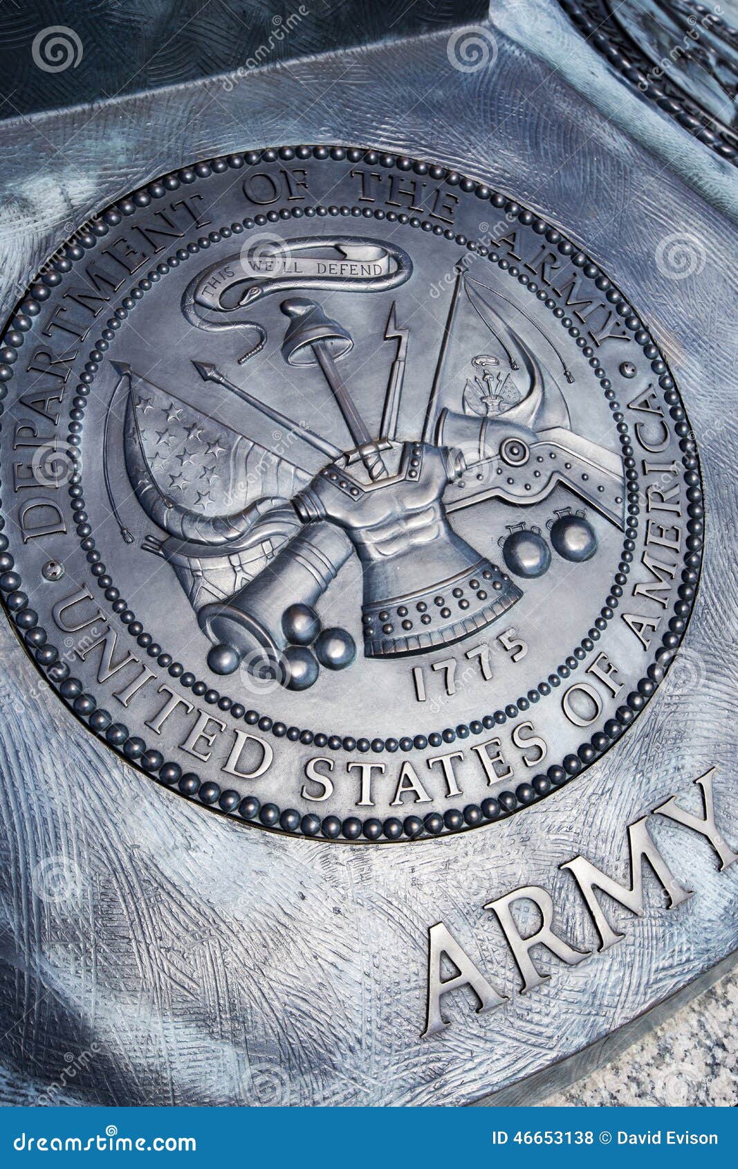 US Army Commemorative Plaque Stock Photo - Image of flag, commemorate ...