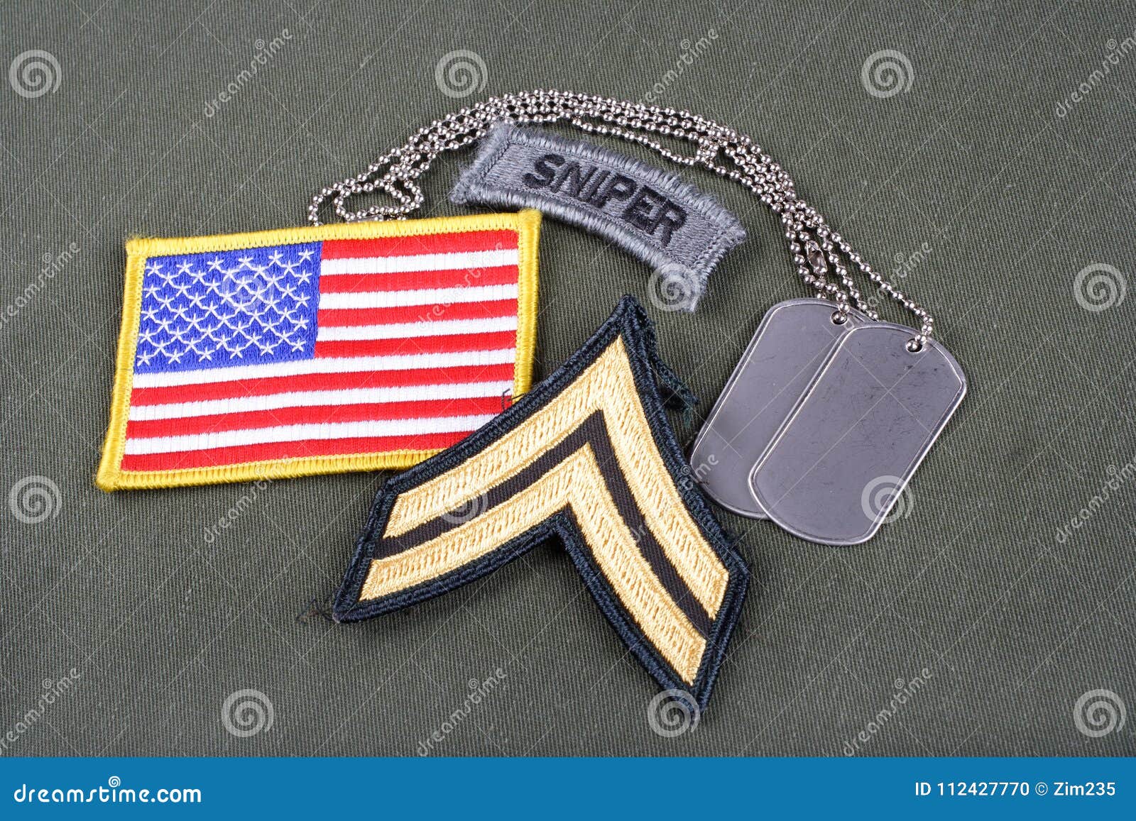 US ARMY Corporal Rank Patch, Stock Photo - Image of ranger, american ...