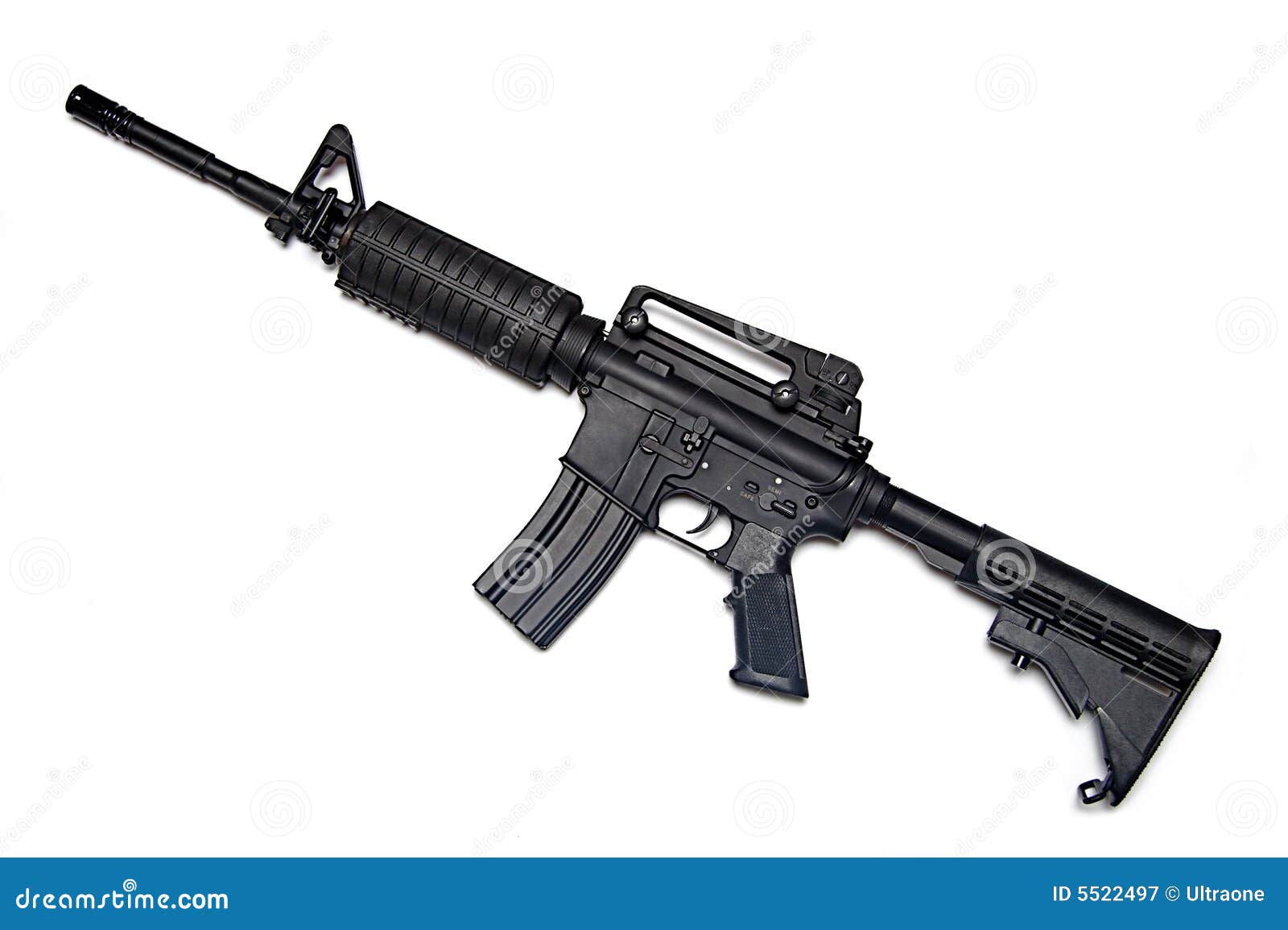 US Army M4A1 rifle. stock image. Image of army, airsoft - 5522497