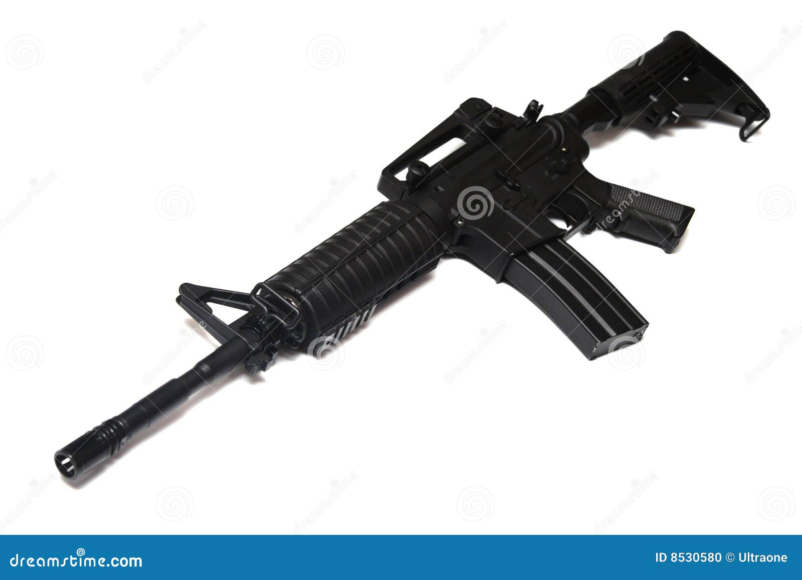 US Army M4A1 Rifle Isolated. Stock Photo - Image: 8530580