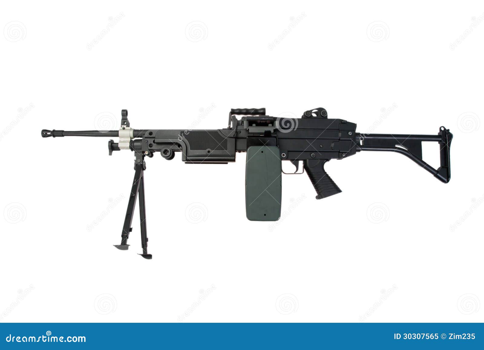 Us army machine gun stock image. Image of weapon, caliber - 30307565