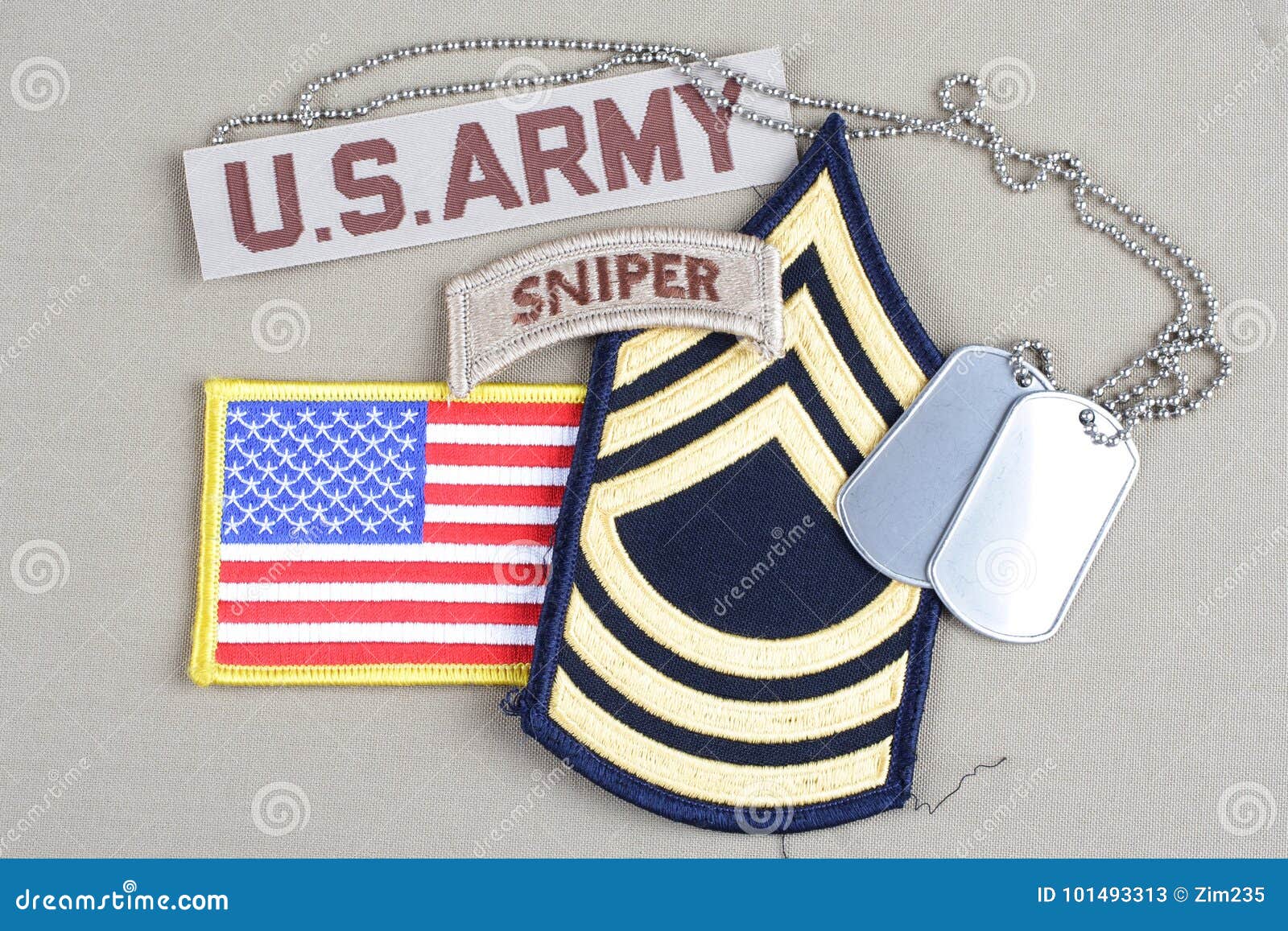 US ARMY Master Sergeant Rank Patch Stock Image - Image of sergeant ...