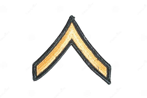 Us army private rank patch stock photo. Image of yellow - 33193768