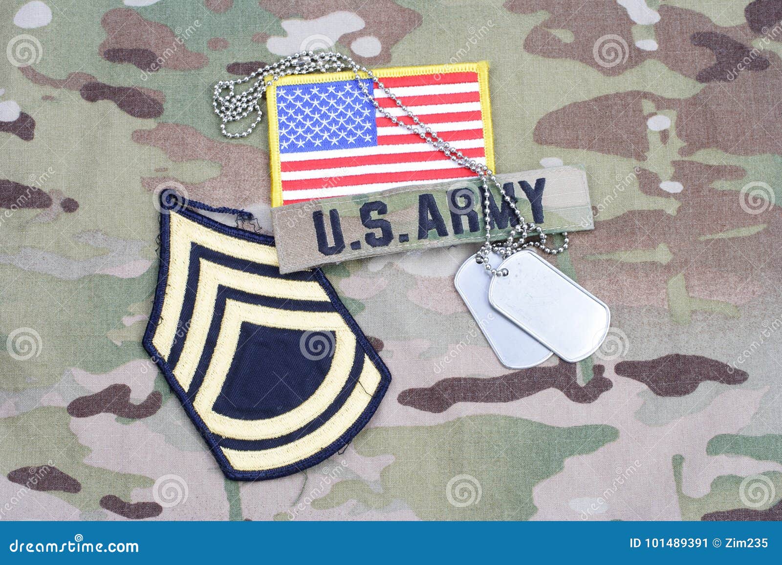 US ARMY Sergeant First Class Rank Patch, Special Forces Tab, Flag Patch ...