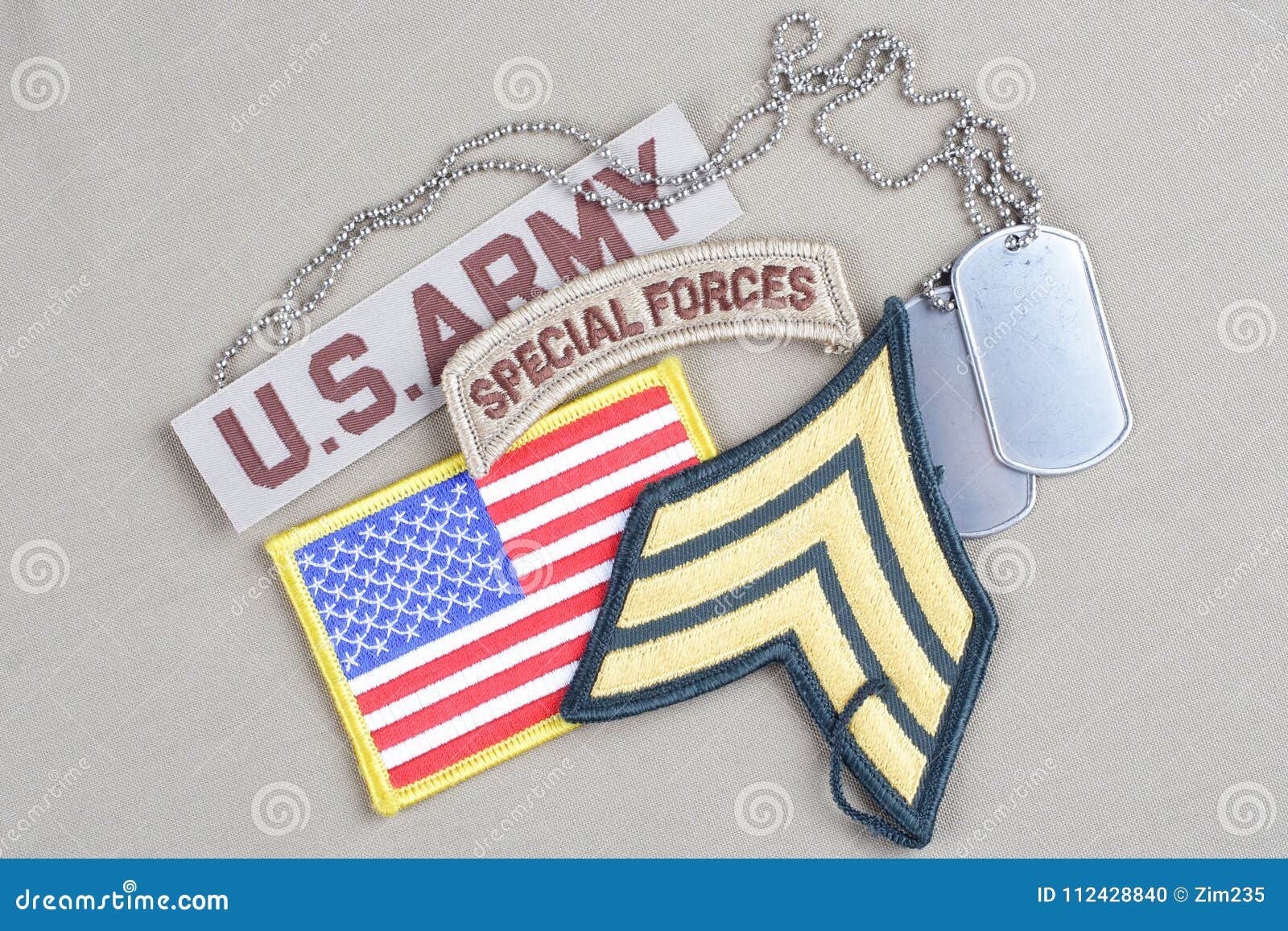 US ARMY Sergeant Rank Patch Stock Photo - Image of national, forces ...