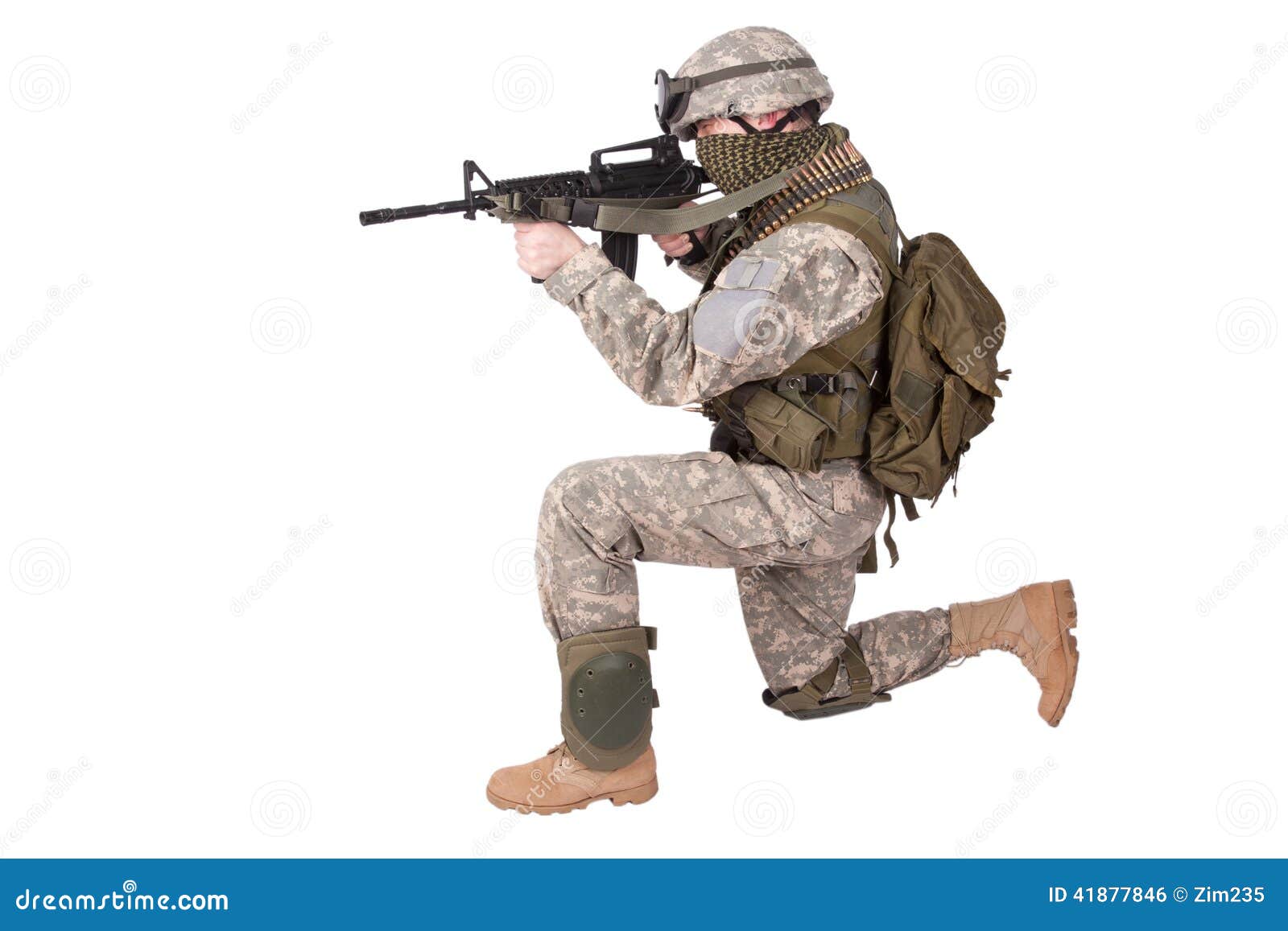 US ARMY Soldier with M4 Carbine Stock Photo - Image of airborne ...