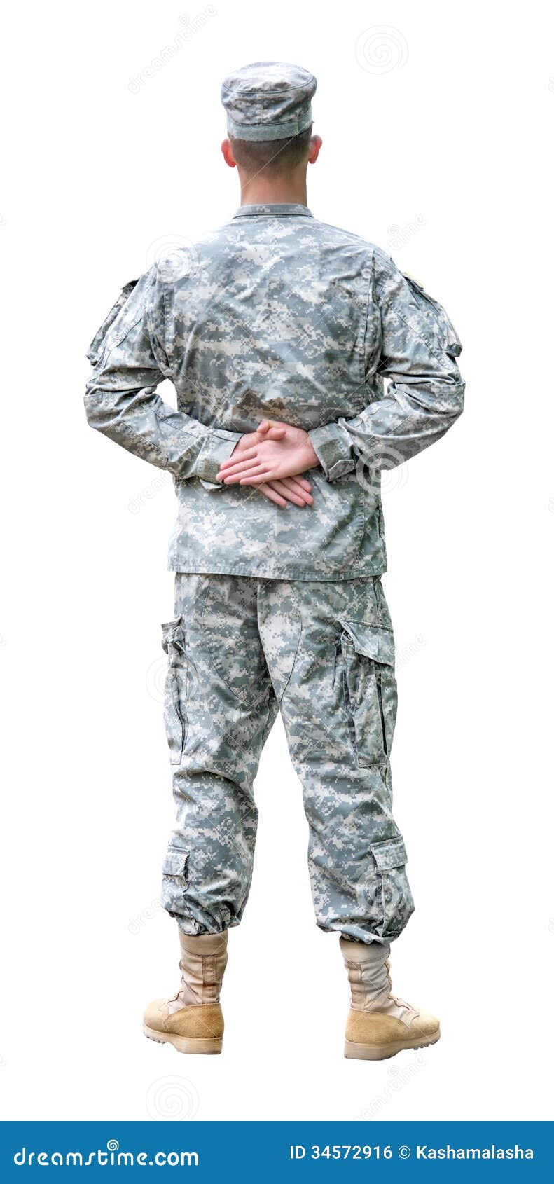 US Army Soldier In Parade Rest Position. Royalty Free Stock Image ...