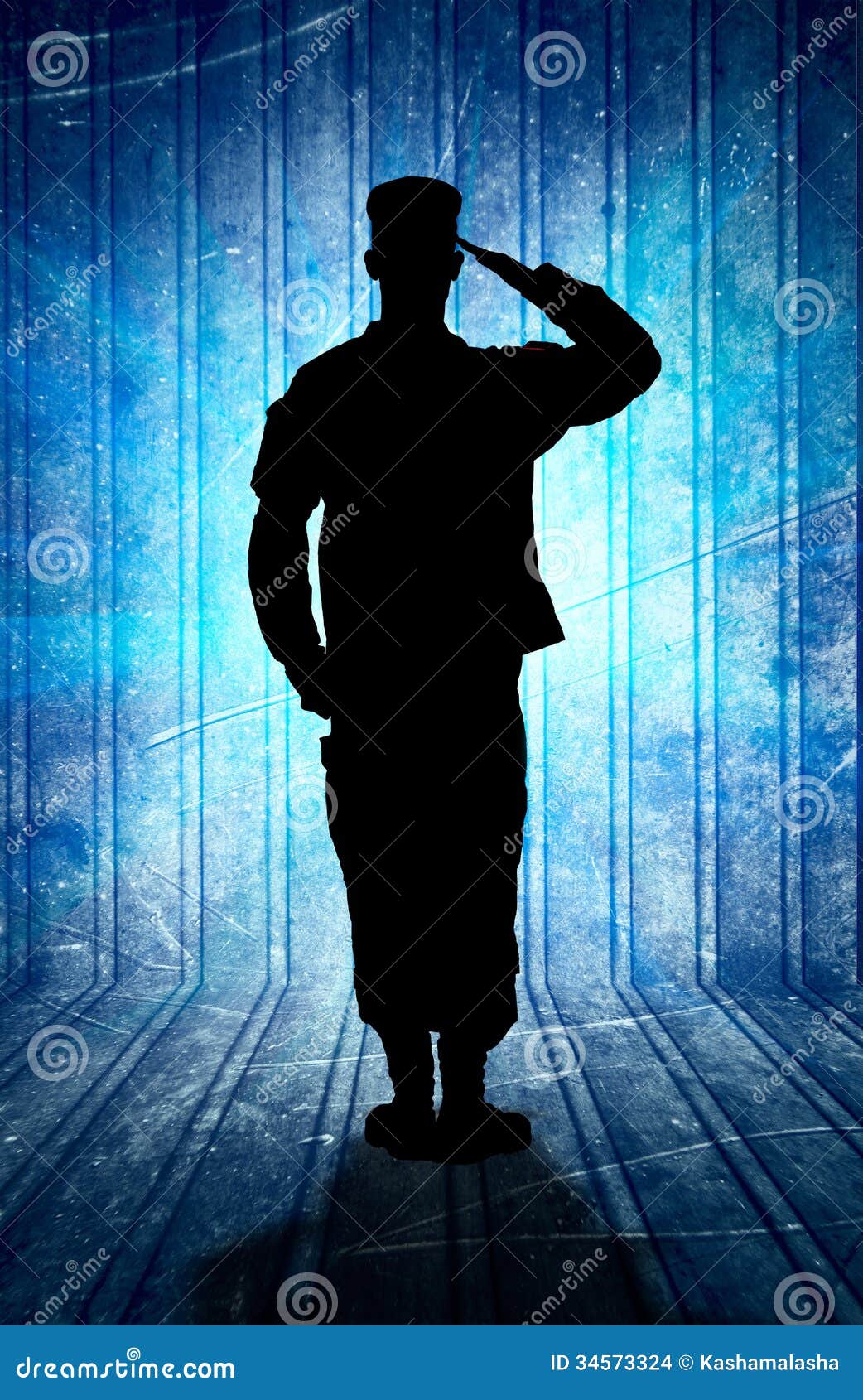 US Army Soldier In Parade Rest Position. Stock Images - Image: 34573324