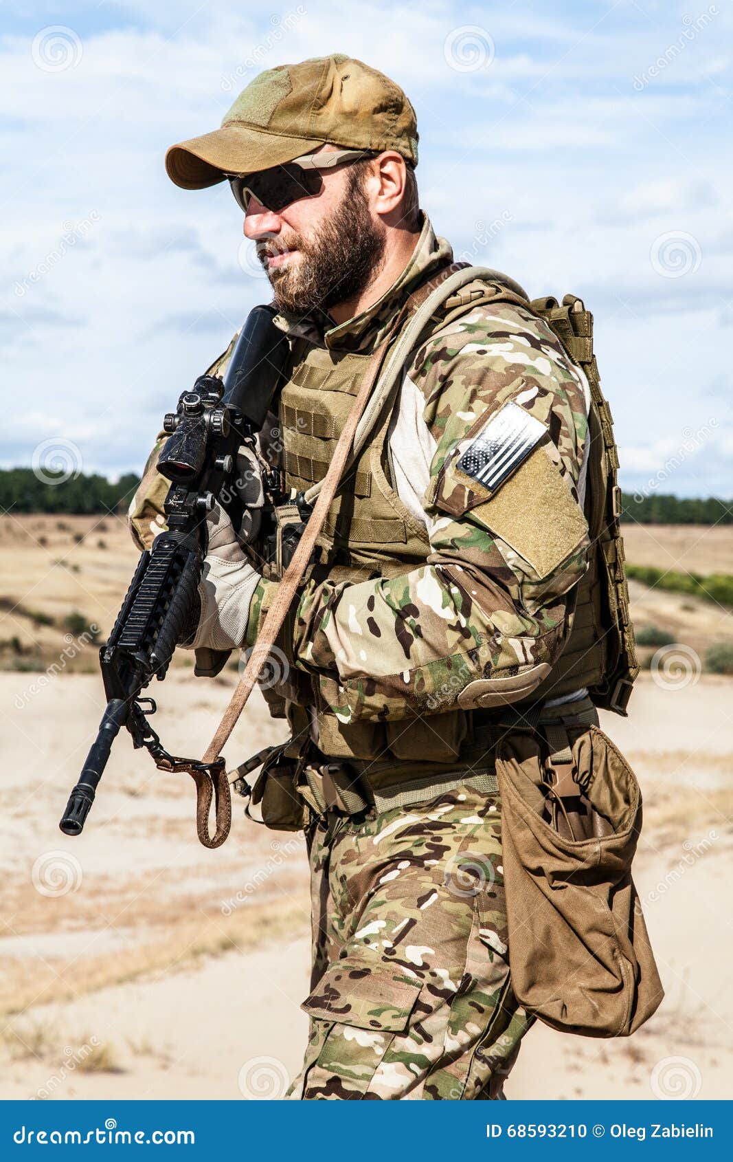 US Army Special Forces Group Soldier Stock Photo - Image of commando ...