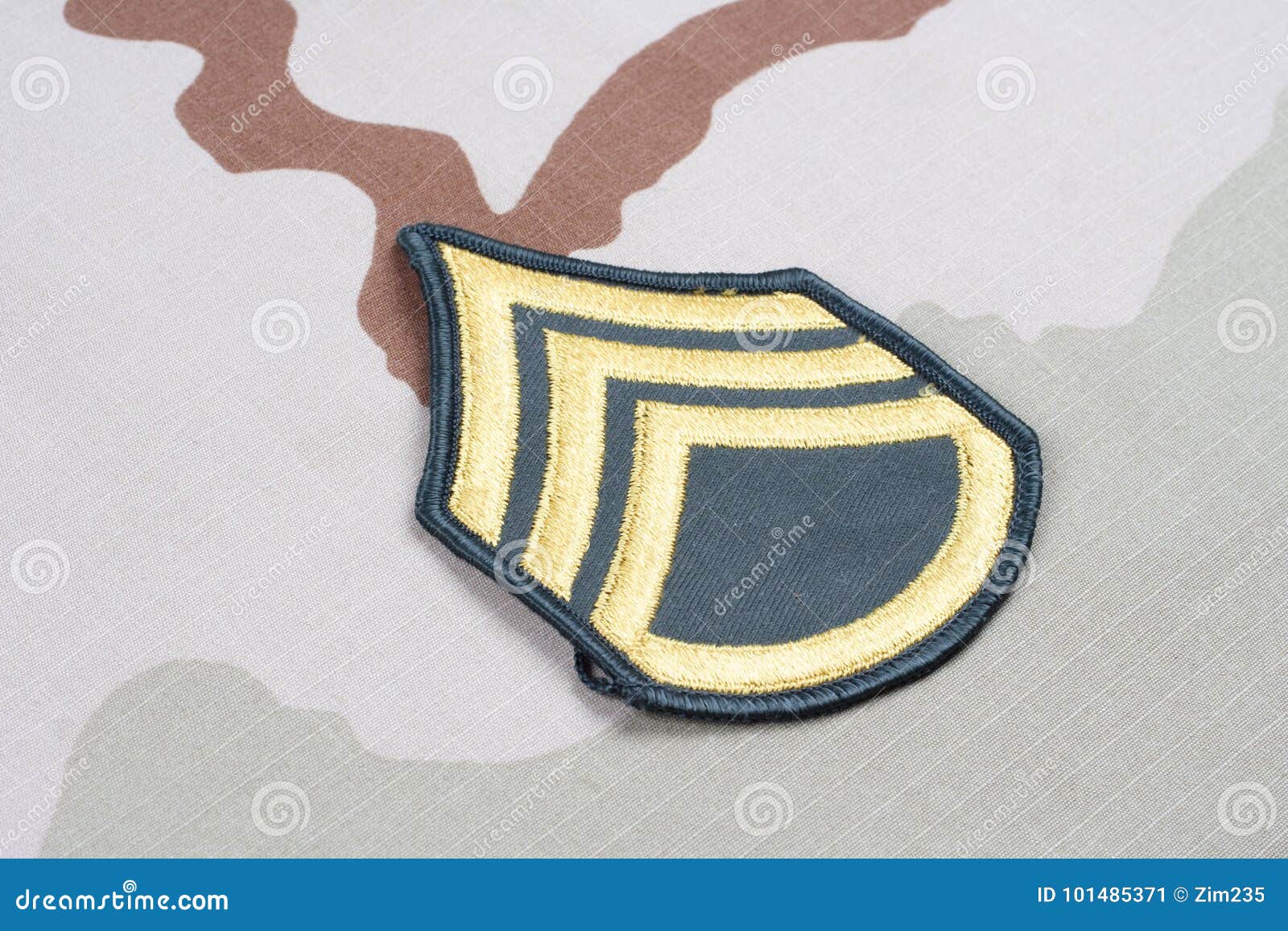 US ARMY Staff Sergeant Rank Patch on Desert Uniform Editorial Photo ...