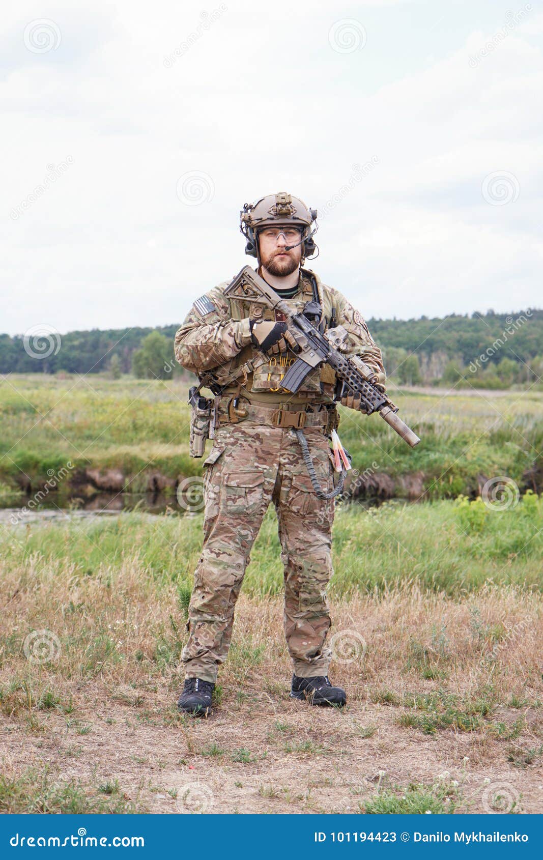 Strikeball warrior stock image. Image of fastmag, camouflage - 101194423
