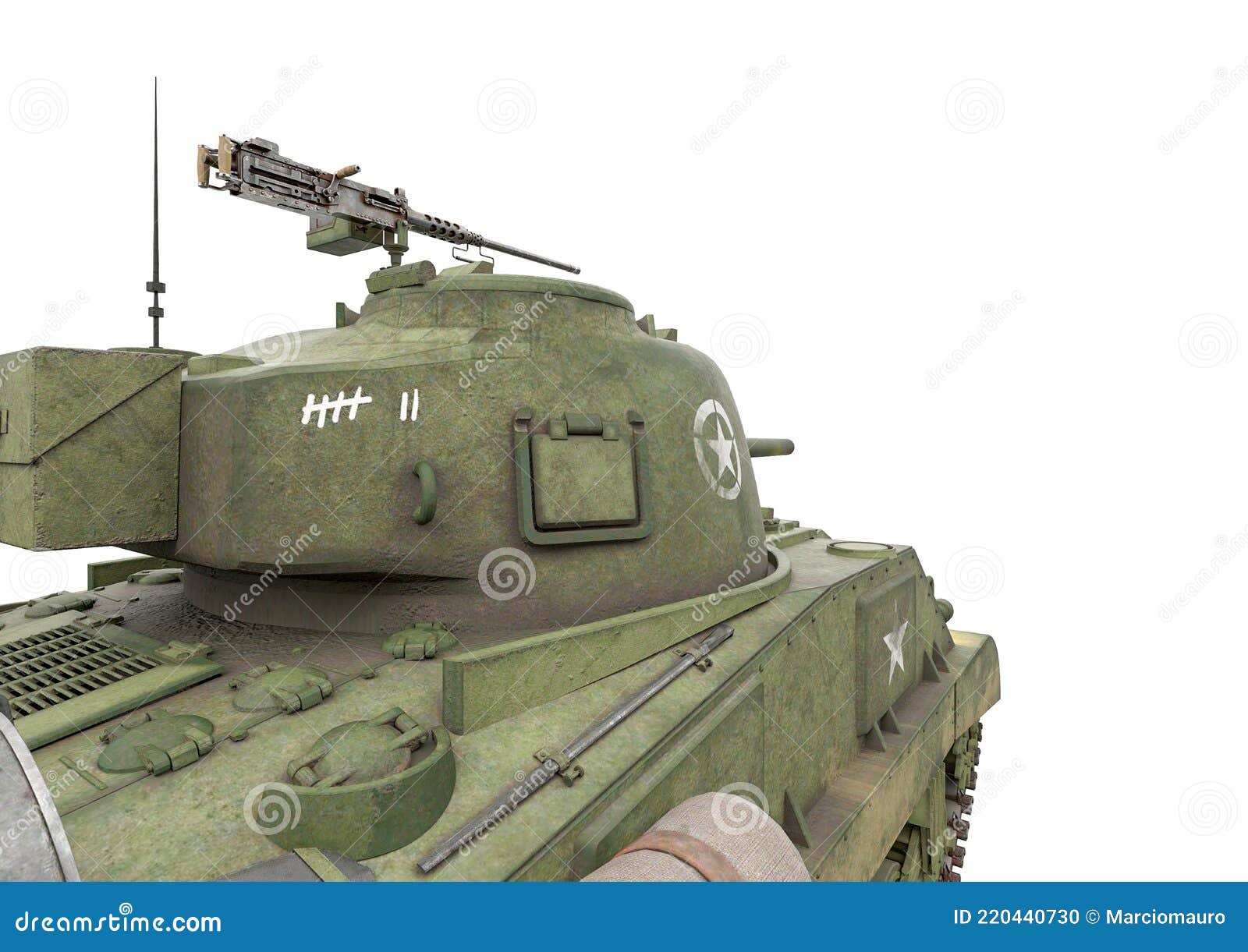 Us Army Tank Close Up Rear View Stock Illustration - Illustration of ...