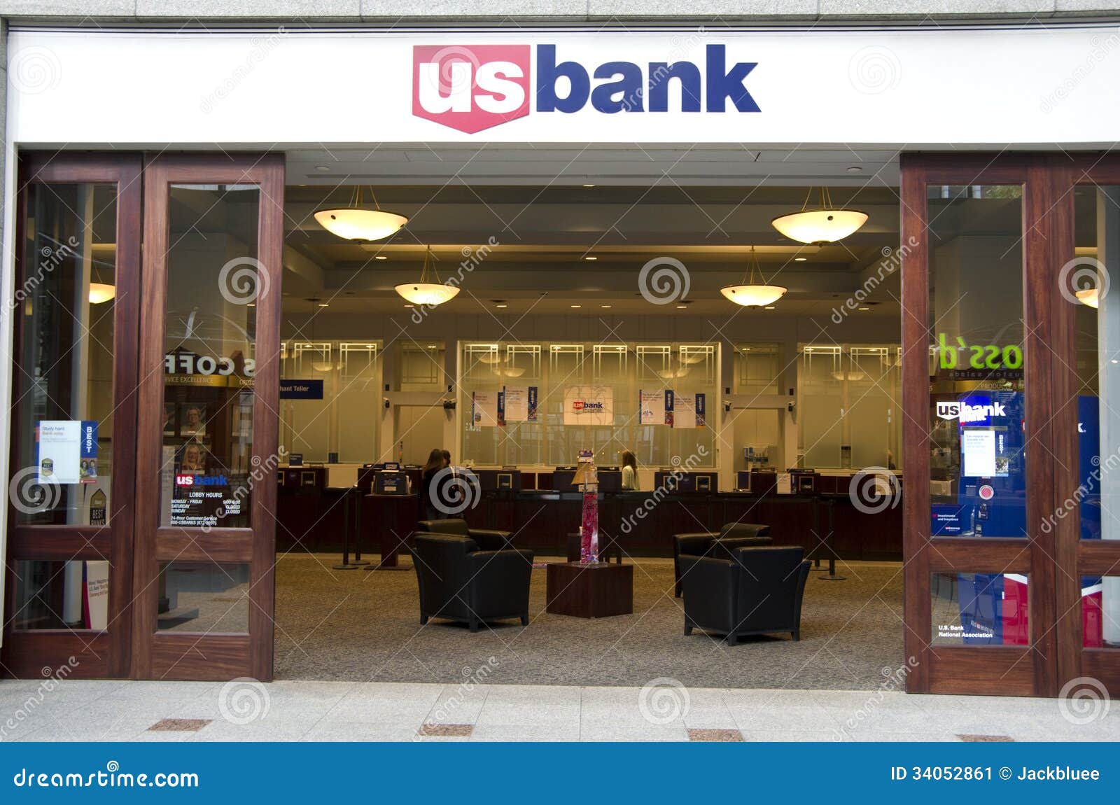 Us bank editorial photo. Image of interiors, brand, designs - 34052861