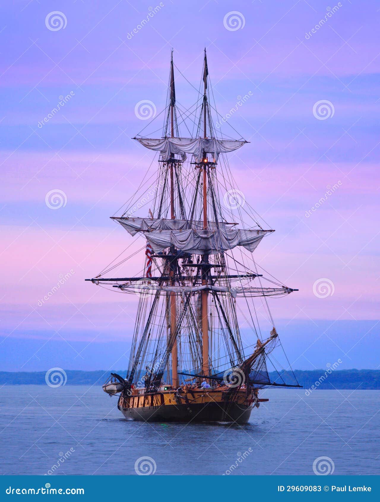 US Brig Niagara stock image. Image of blue, horizon, maritime - 29609083