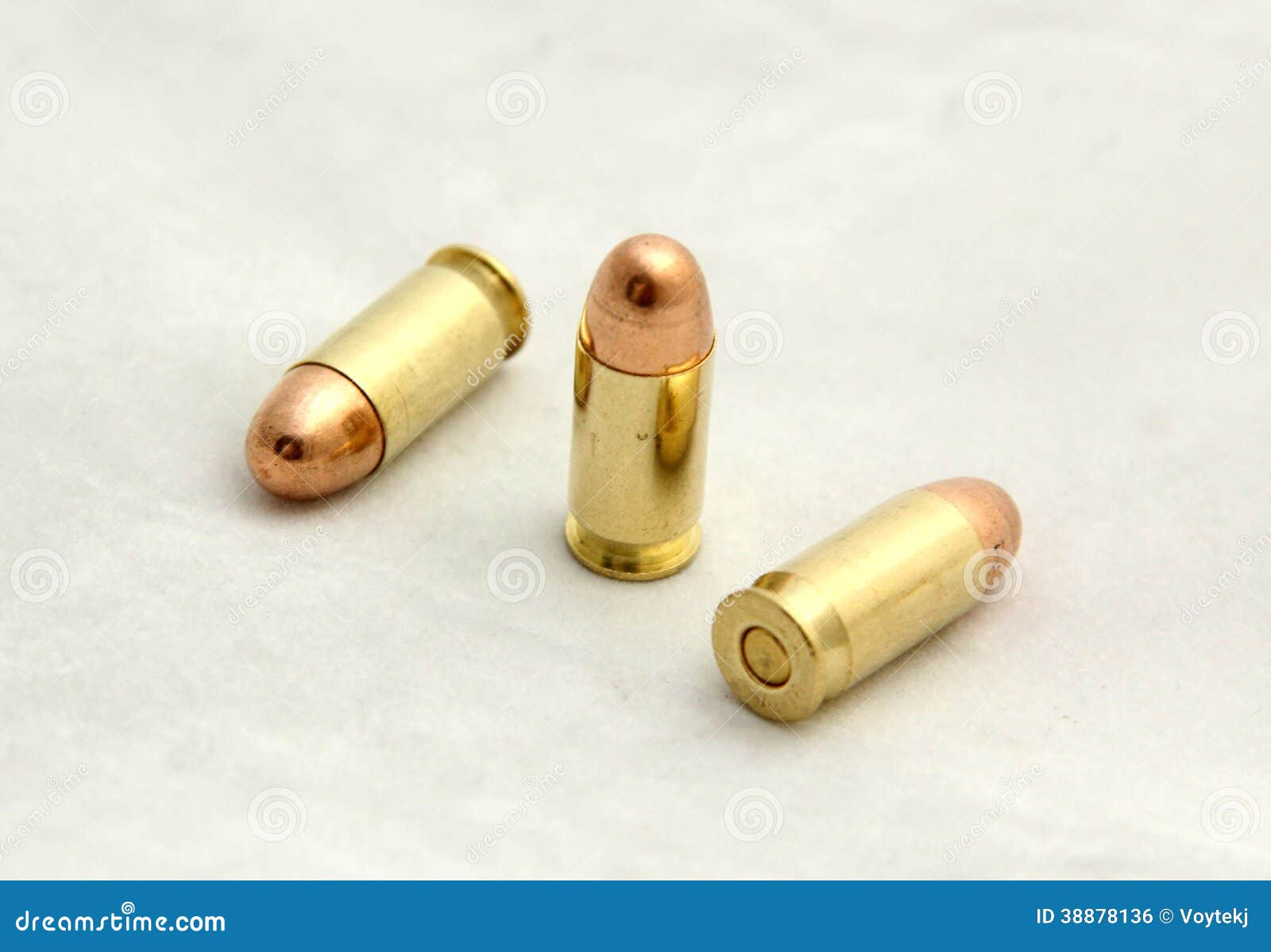 US cal .45 ACP Bullet stock photo. Image of ammo, meta - 38878136