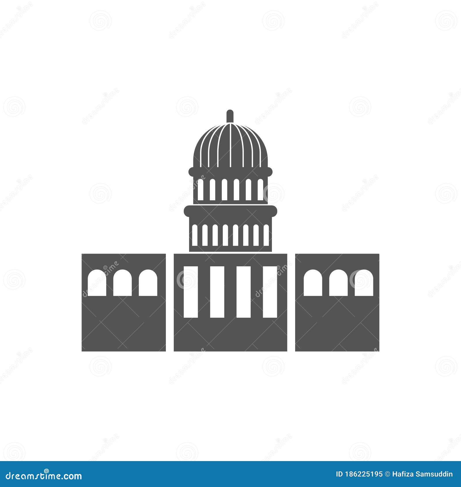Us Capitol Building. Vector Illustration Decorative Design Stock Vector ...