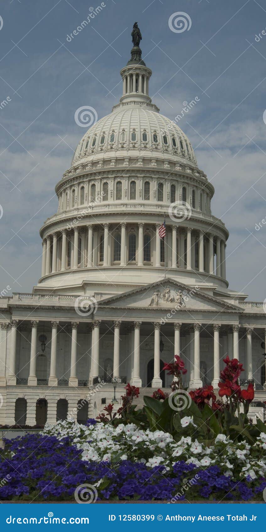 US Capitol (front) stock image. Image of entrance, maryland - 12580399