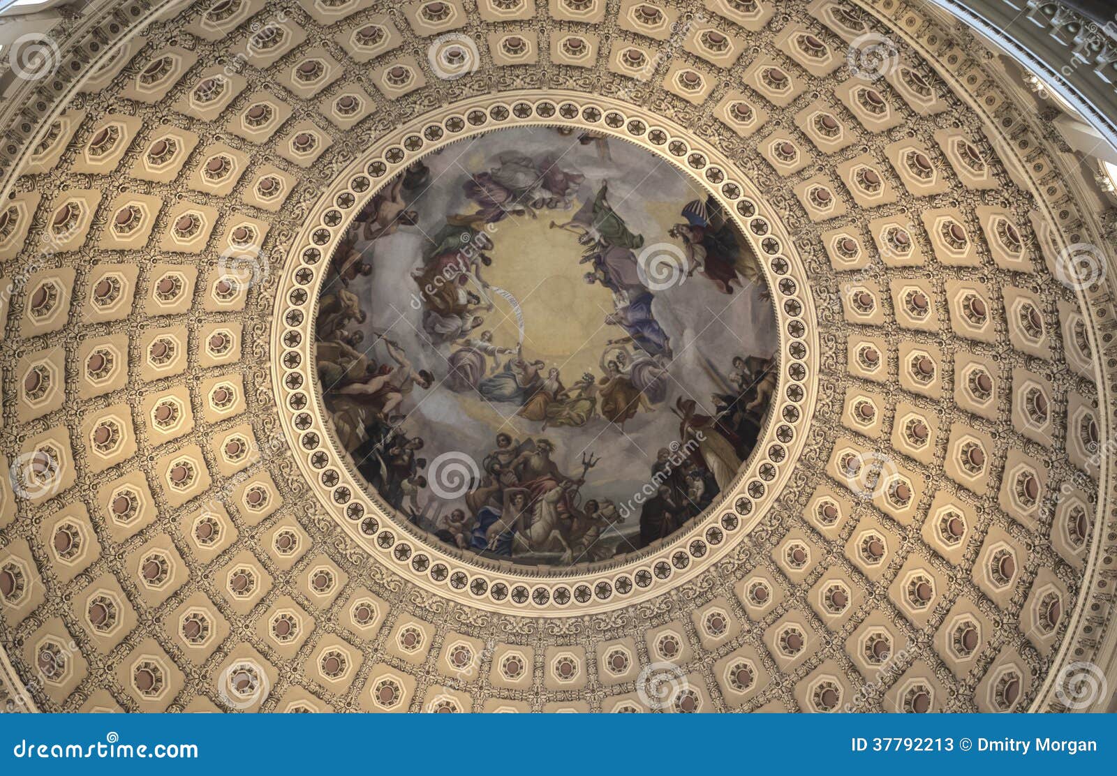 The US Capitol Rotunda stock image. Image of brumidi - 37792213
