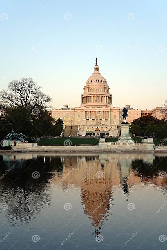 US Capitol at sunset stock image. Image of federal, party - 5964227