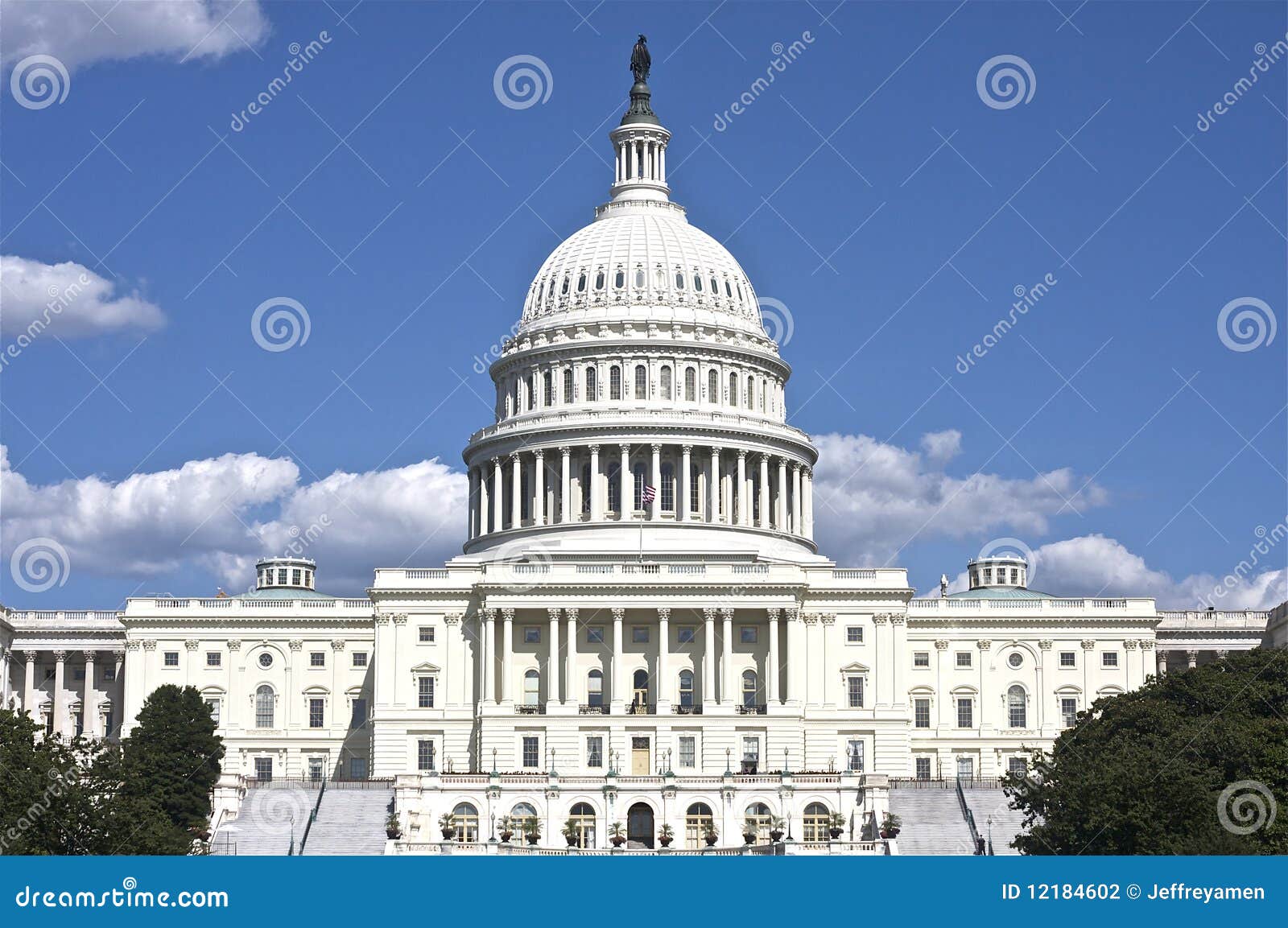 The US Capitol in Washington DC Landscape Stock Photo - Image of ...