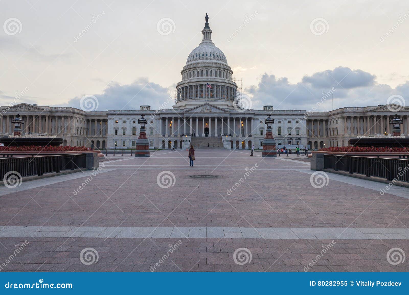 The US Capitol in Washington DC Landscape Editorial Image - Image of ...