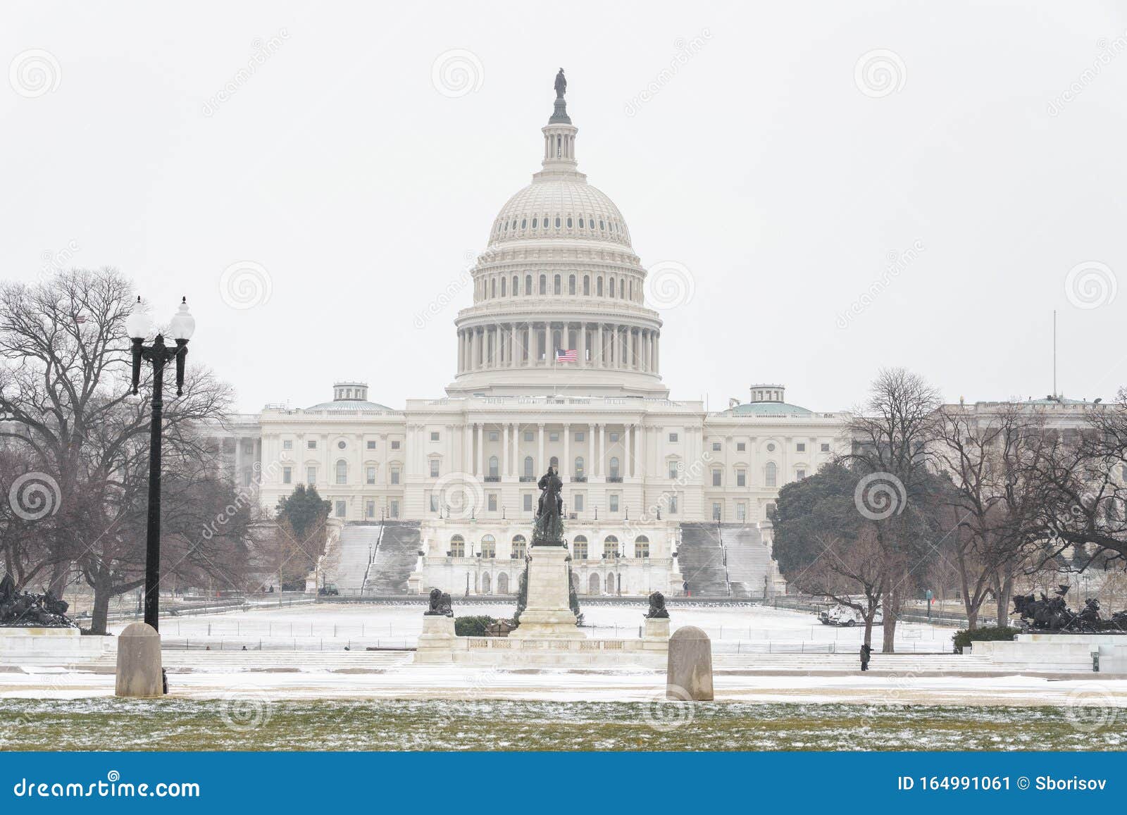US Capitol in Washington DC at Winter Stock Image - Image of ...
