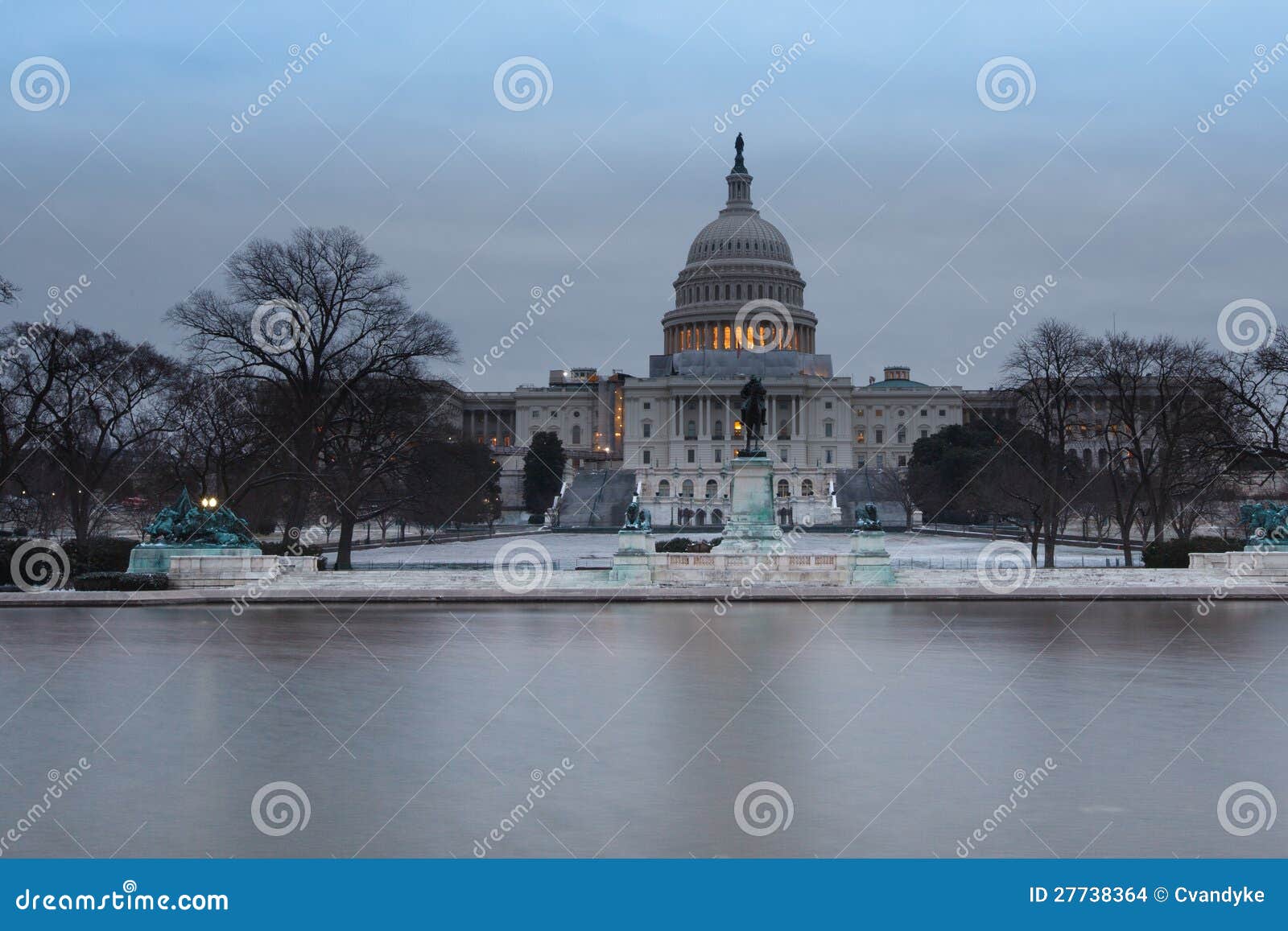US Capitol Winter Morning Washington DC Stock Photo - Image of ...