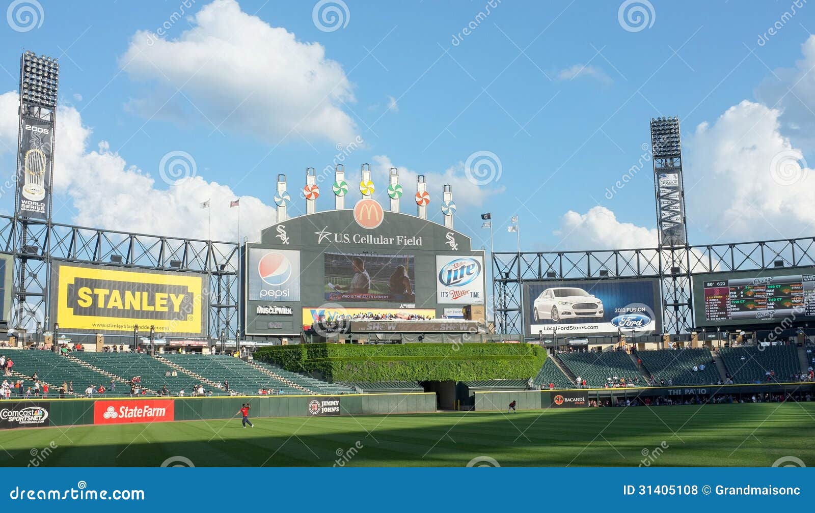 US Cellular Baseball Field editorial stock photo. Image of players ...