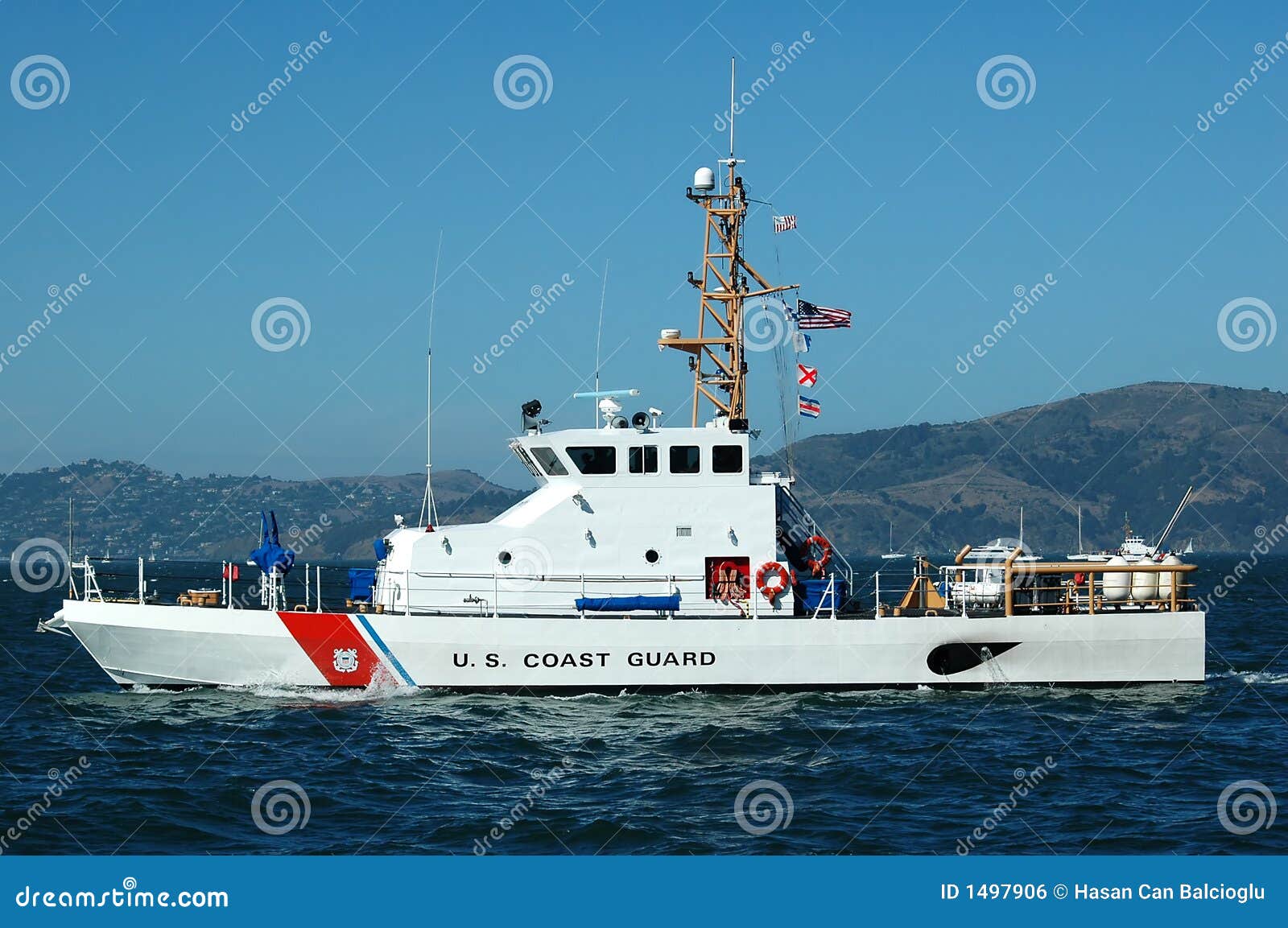 US Coast guard ship stock photo. Image of ocean, american - 1497906