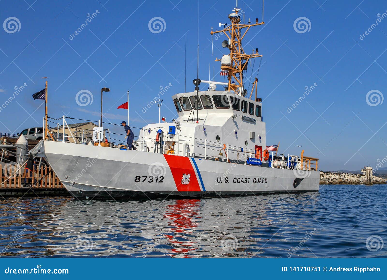 US Coast Guard Ship Moored To the Quay Editorial Photo - Image of ...