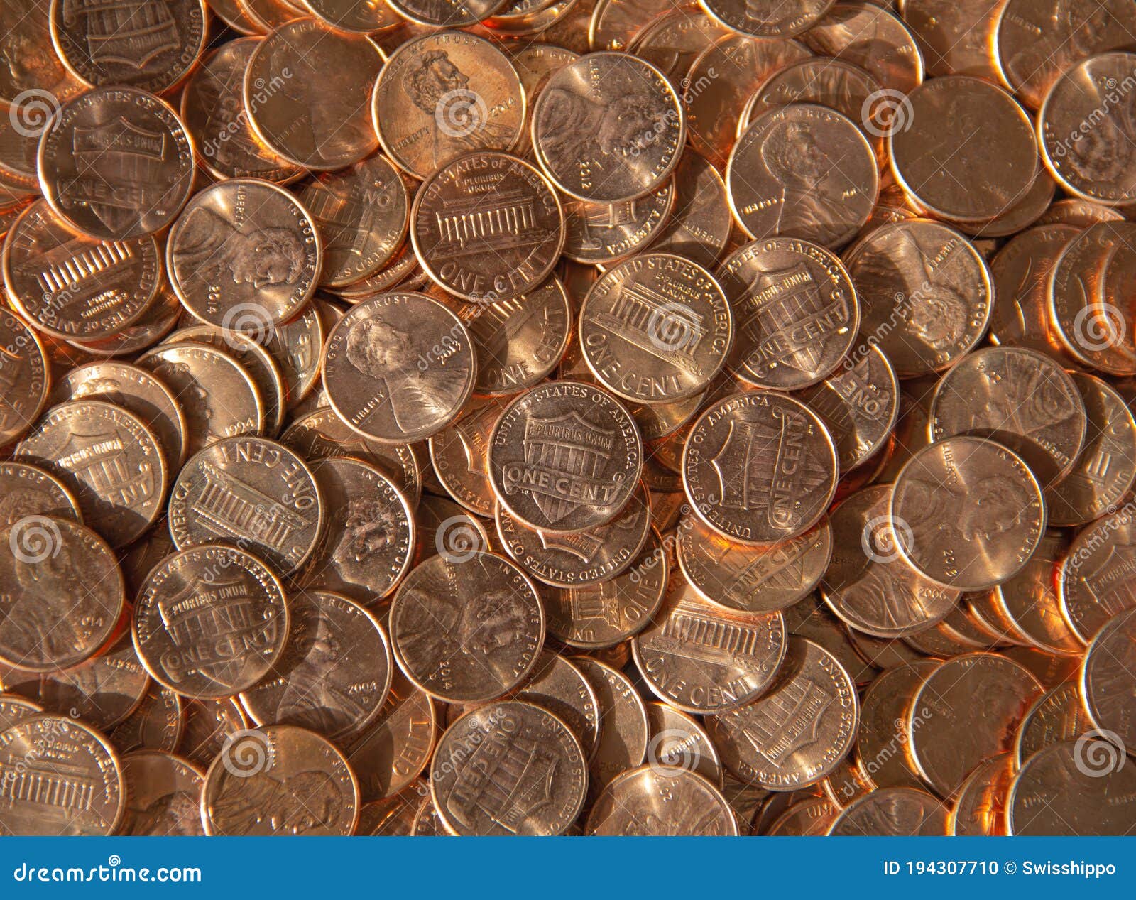 US Coins stock photo. Image of pile, america, market - 194307710