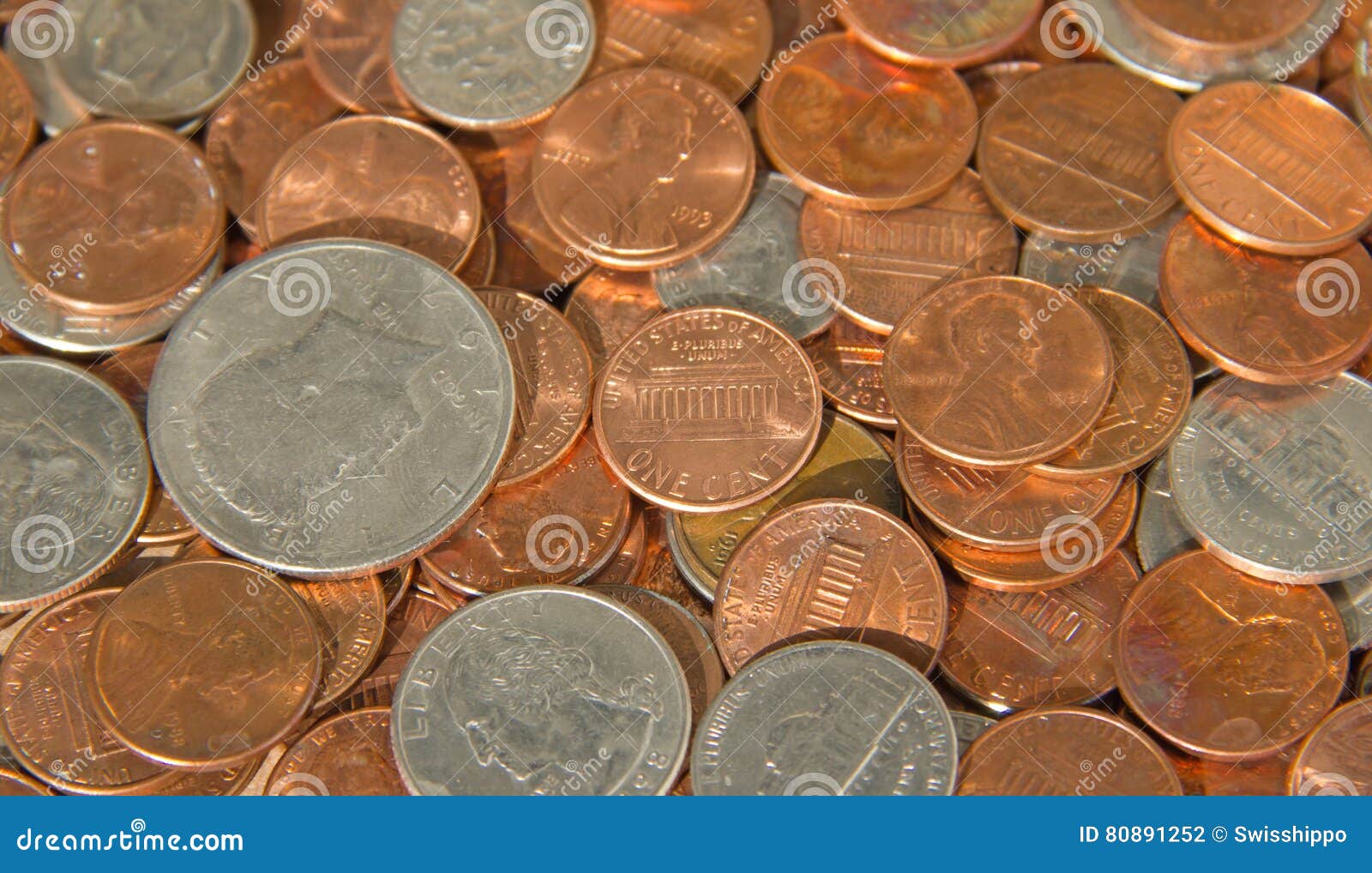 US Coins stock photo. Image of exchange, change, cash - 80891252