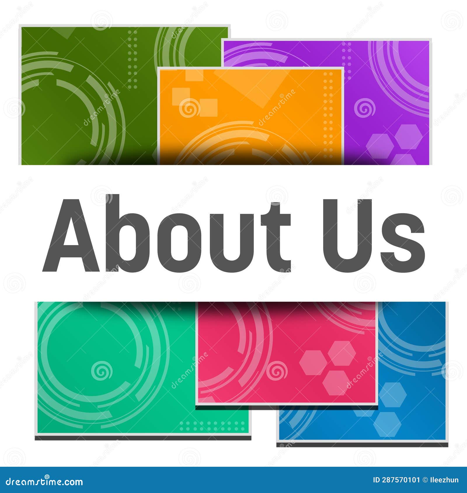 About Us Colorful Technology Texture Blocks Square Text Stock ...
