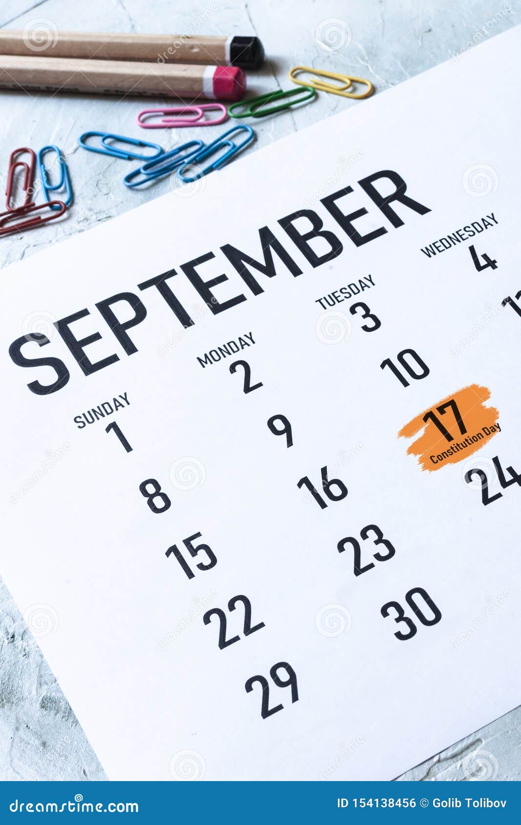 US Constitution Day - September 17 Stock Photo - Image of symbolic ...