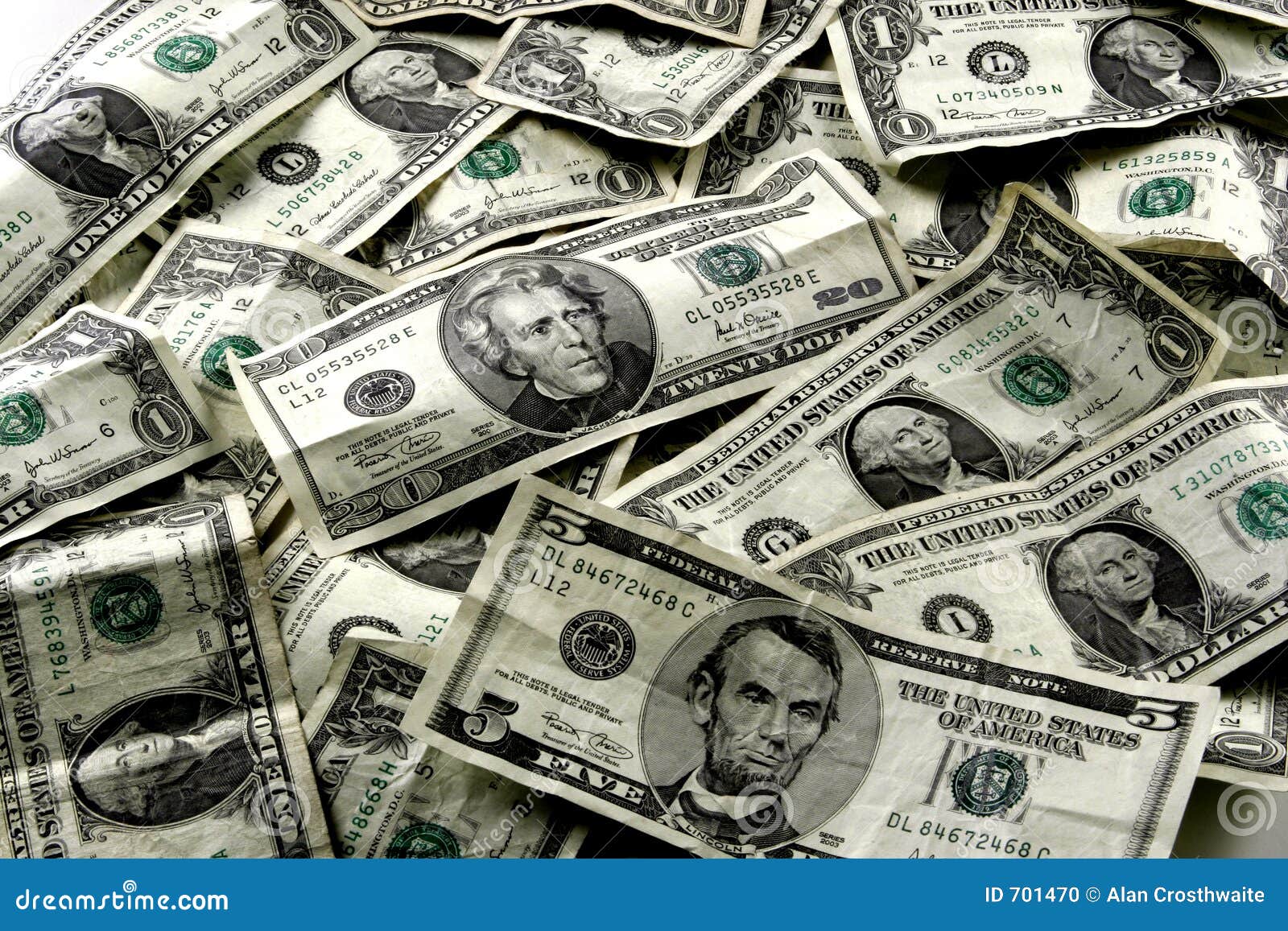 US Currency Stock Photo - Image: 701470