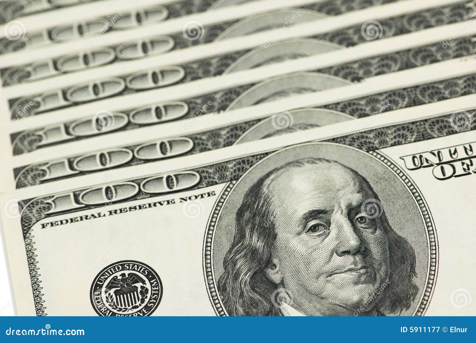 US Dollar Bank Notes Arranged in Row Stock Image - Image of cash ...