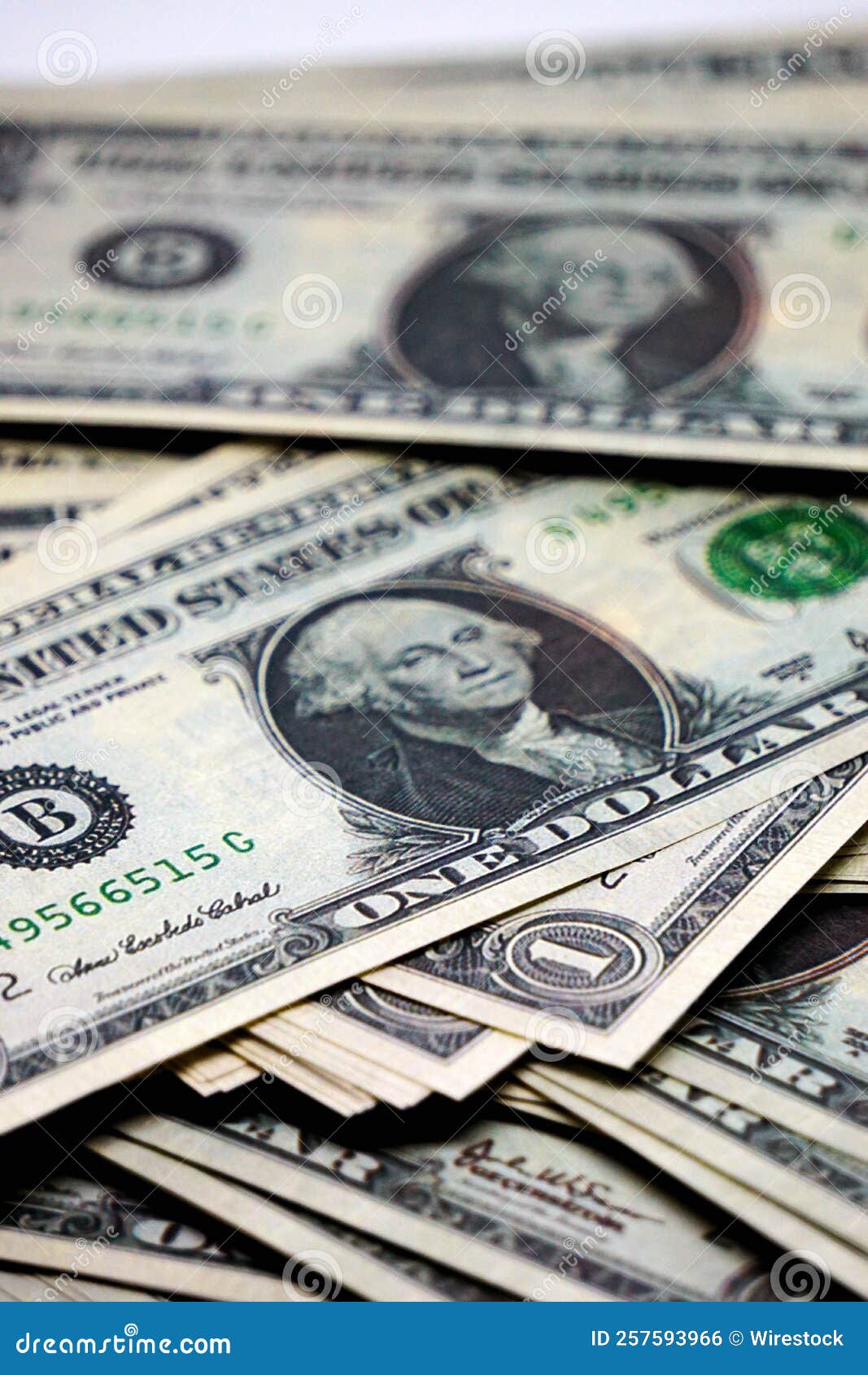 US Dollar Banknote As a Background, Vertical Stock Photo - Image of ...