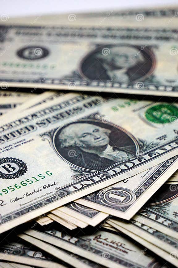 US Dollar Banknote As a Background, Vertical Stock Photo - Image of ...