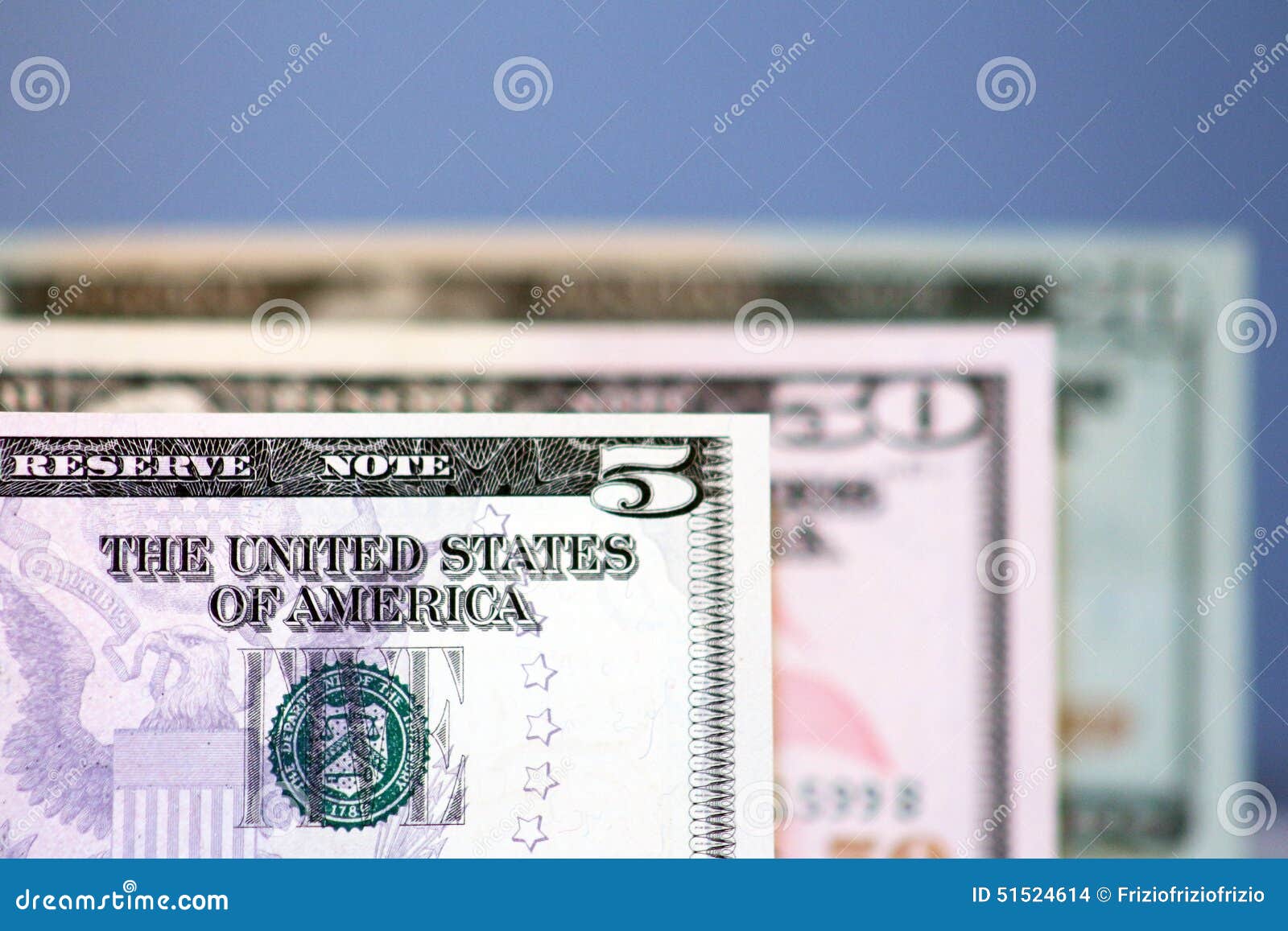 Us dollar banknotes stock photo. Image of states, growth - 51524614