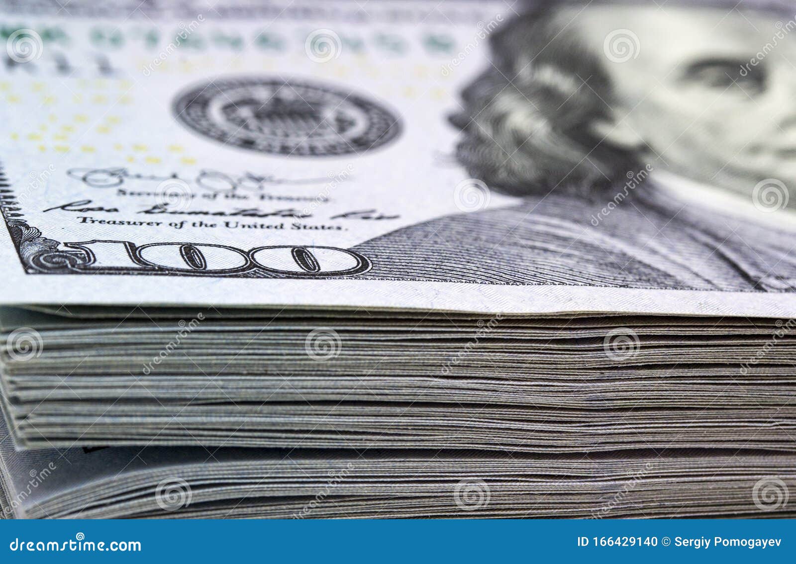 Us Dollar Banknotes Stack Macro Close Up Stock Photo - Image of macro ...