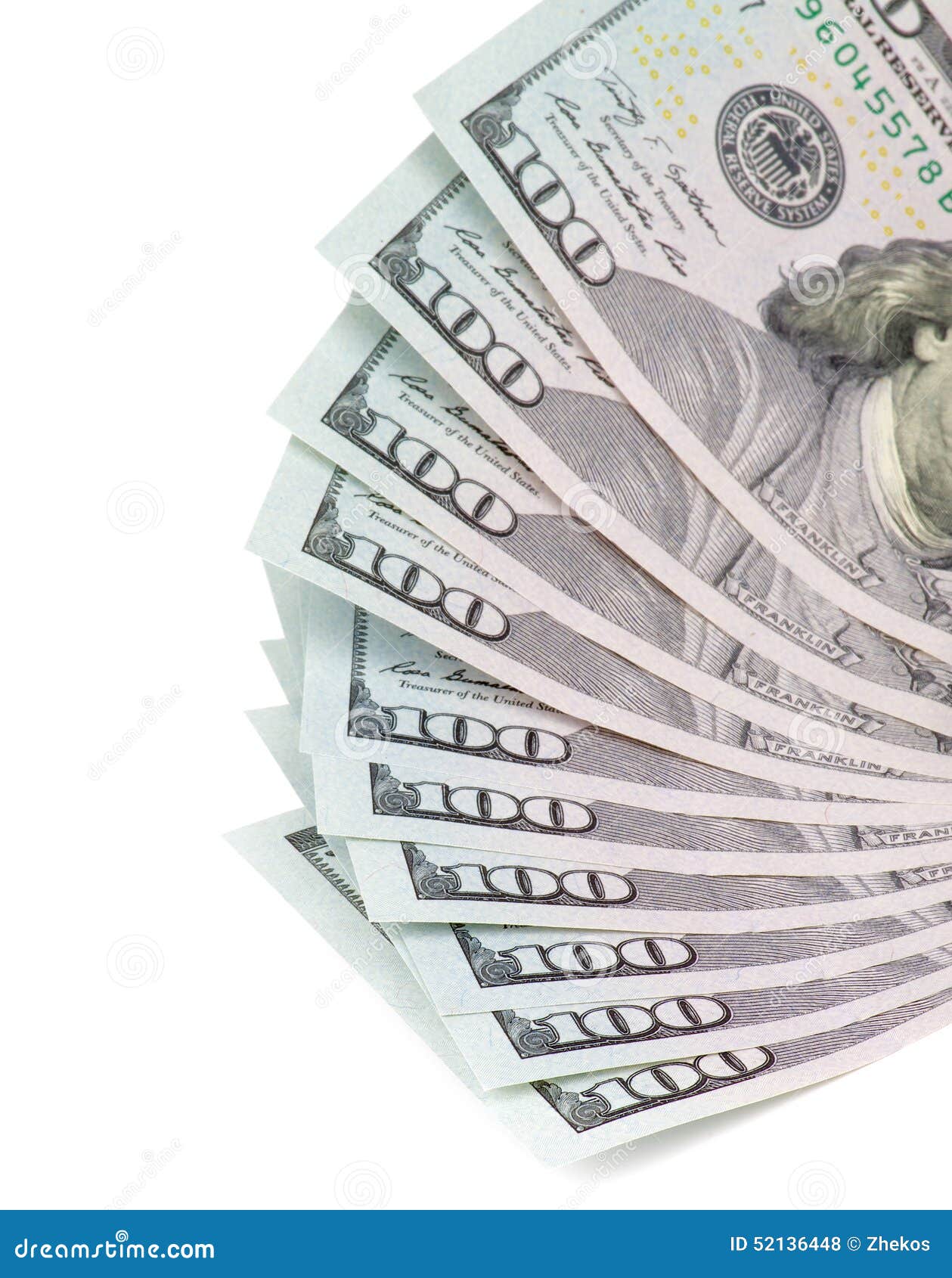 101 US Dollar Banknotes stock photo. Image of concepts - 52136448