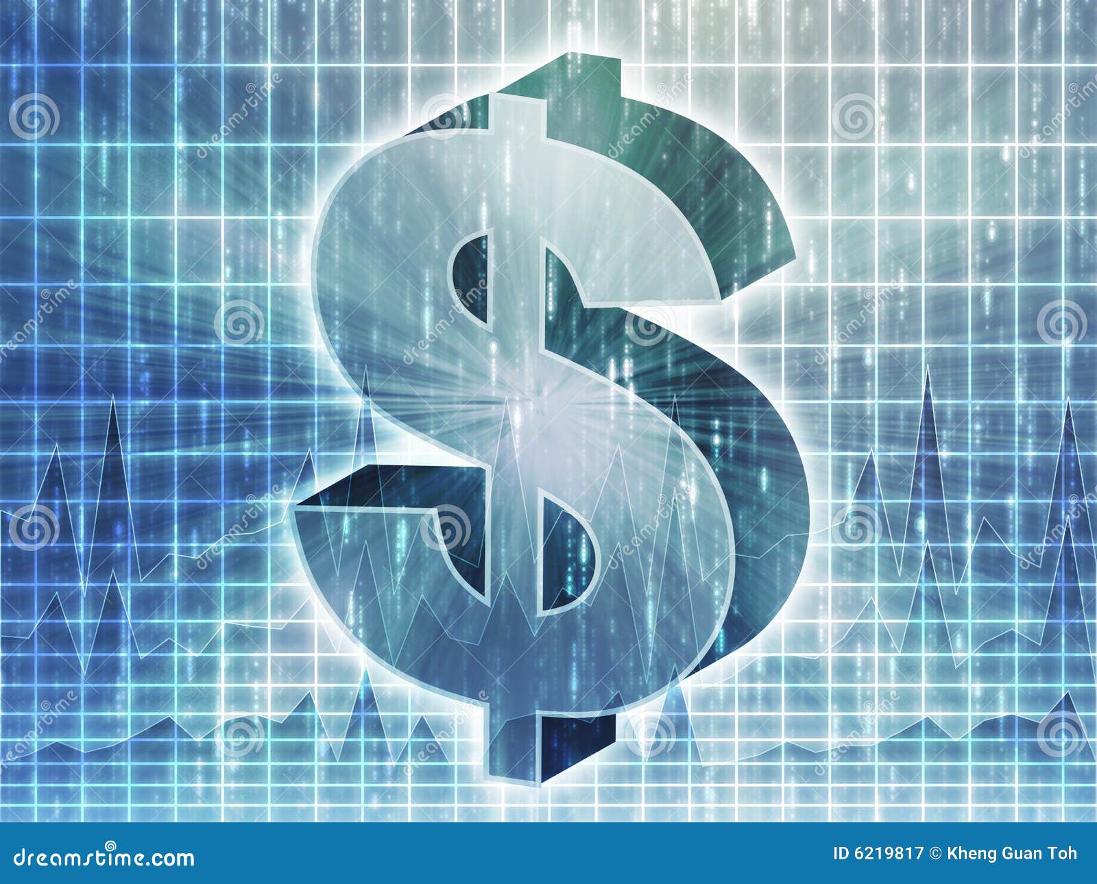 US dollar chart stock illustration. Illustration of american - 6219817