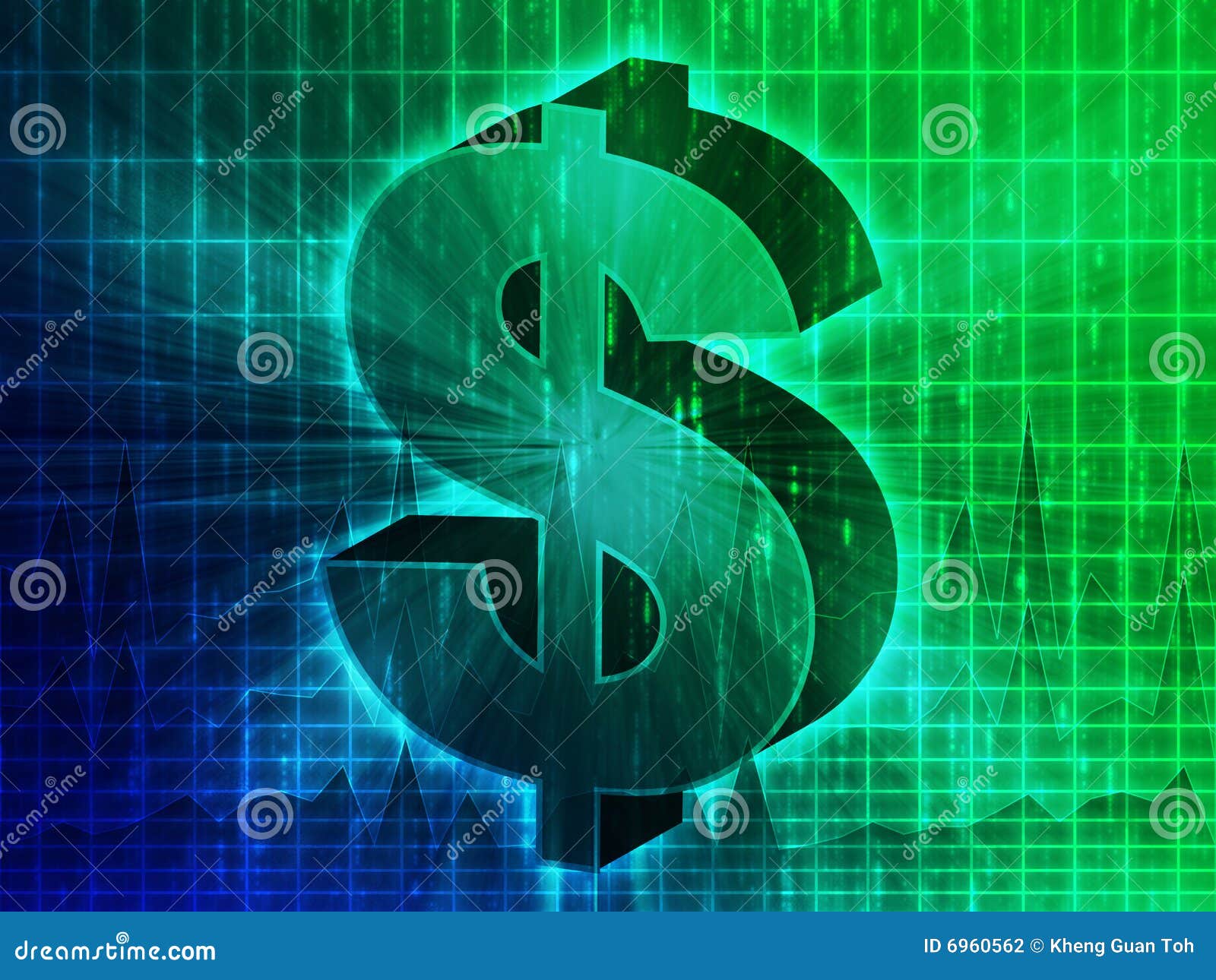 US dollar chart stock illustration. Illustration of exchange - 6960562