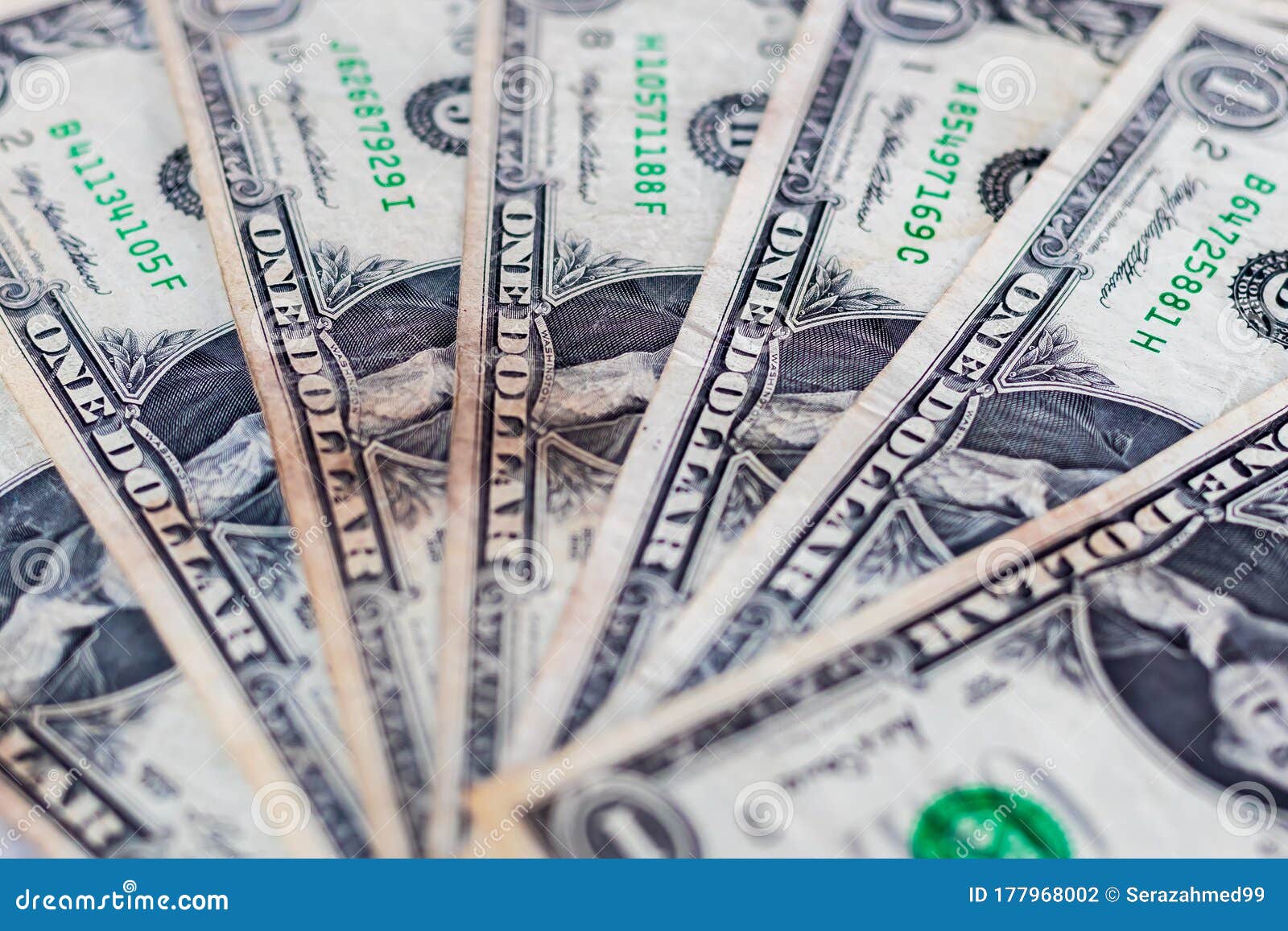 US 1 Dollar Currency Bank Notes. Stock Photo - Image of exchange, bill ...