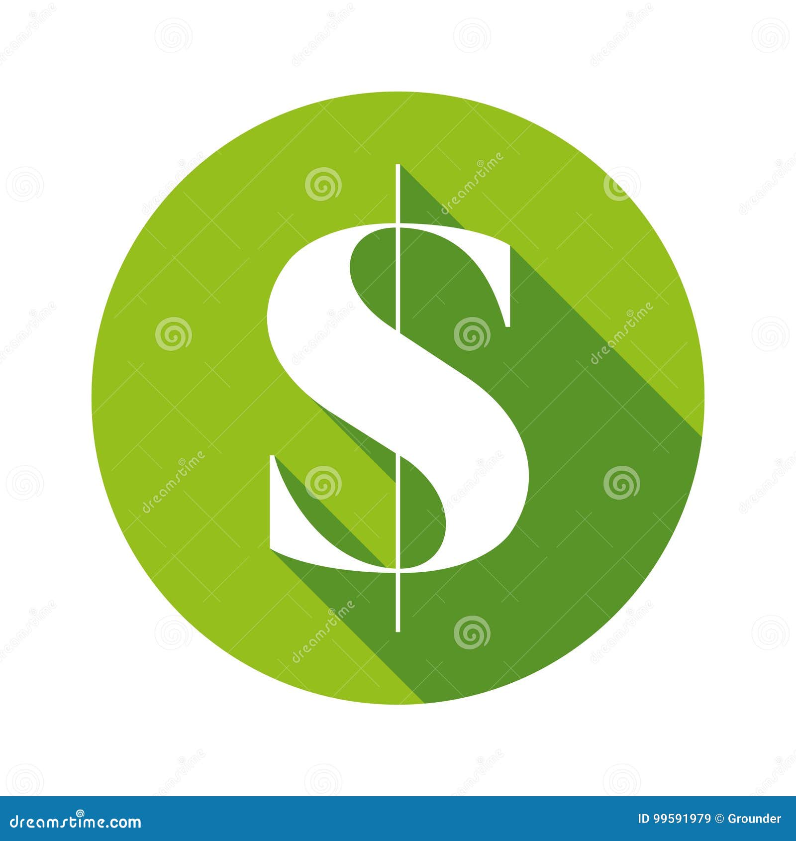 US dollar money sign stock vector. Illustration of sign - 99591979