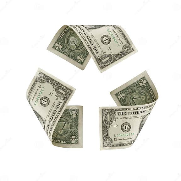 US Dollar Recycle Symbol stock photo. Image of arrow - 11685326