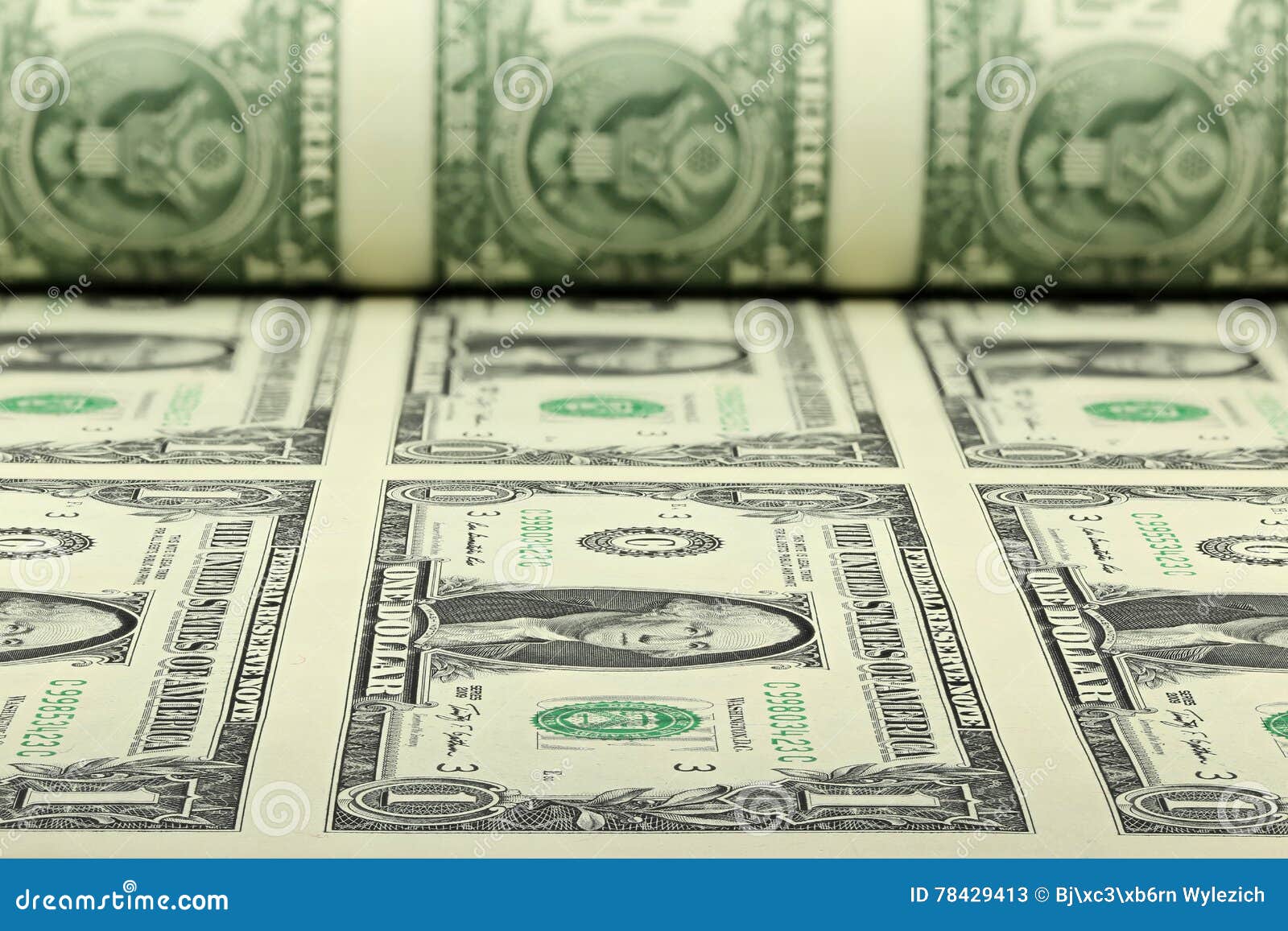 US Dollar sheet stock image. Image of central, inflation - 78429413