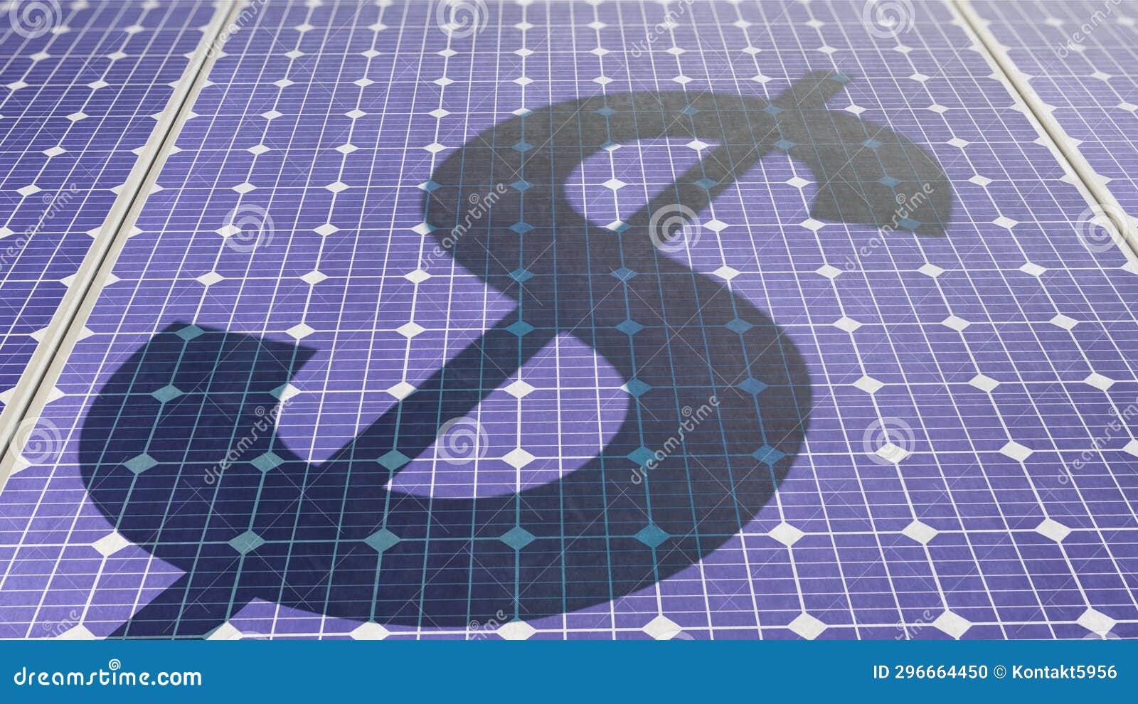 US Dollar Symbol on Solar Panels Stock Photo - Image of budget ...