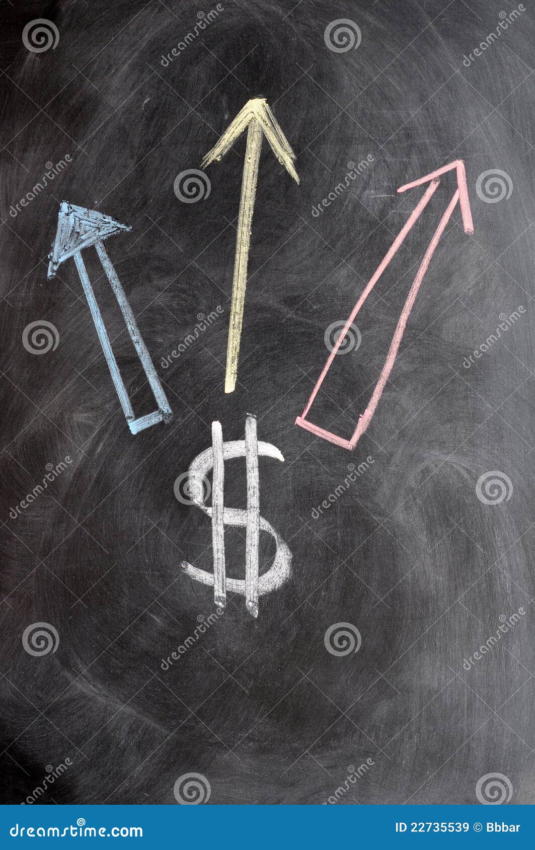 US Dollar Symbol with Up Arrows Stock Image - Image of increase, rich ...