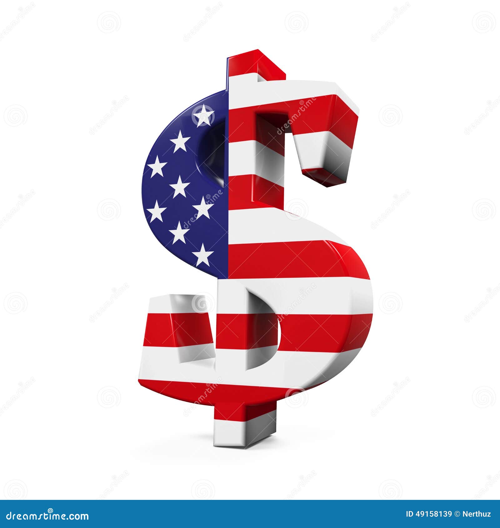 US Dollar Symbol stock illustration. Illustration of flag - 49158139